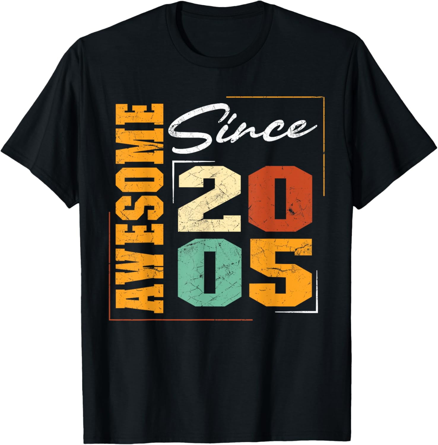 Awesome Since 2005 Birthday, Vintage-Retro 2005 Birthday T-Shirt ... Awesome Since 2005 Birthday, Vintage-Retro 2005 Birthday T-Shirt ...