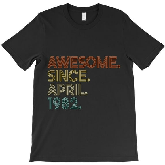 Awesome Since April 1982 Vintage 40th Birthday Themed Funny and Cute ...