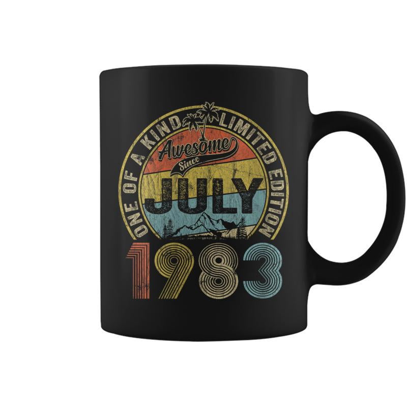 Awesome Since July 1983 40Th Birthday Gifts 40 Years Old Men Coffee ...
