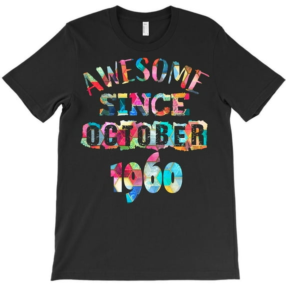 Awesome Since October 1960 Themed Funny and Cute Birthday and Zodiac ...