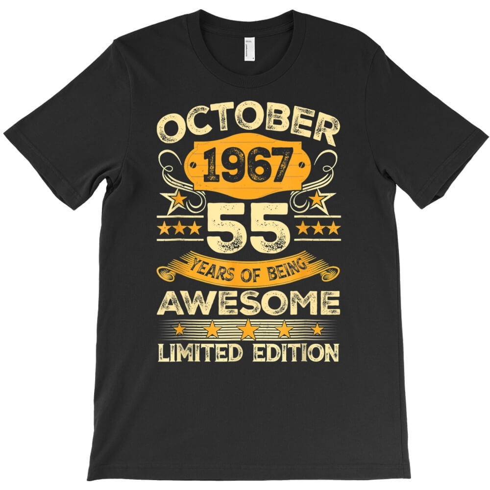 Awesome Since October 1967 Funny 55 Years Old 55th Birthday H18260 ...