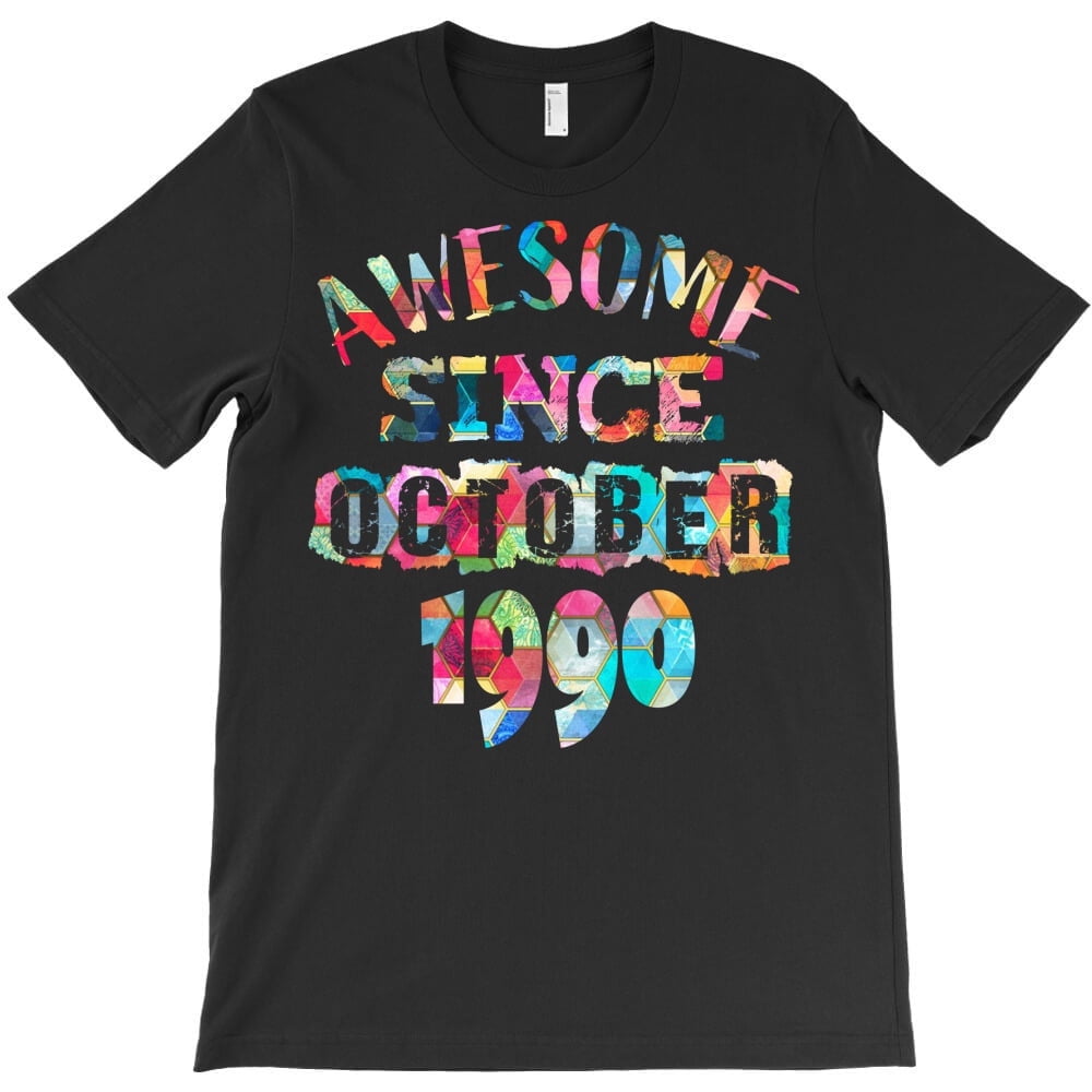 Awesome Since October 1990 Themed Funny and Cute Birthday and Zodiac ...