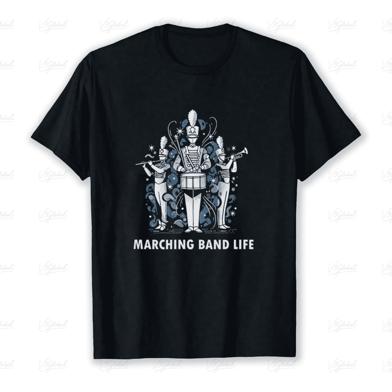 Awesome Vintage-Inspired Marching Band Retro Style Graphic Unisex T-Shirts up to size 5XL ...