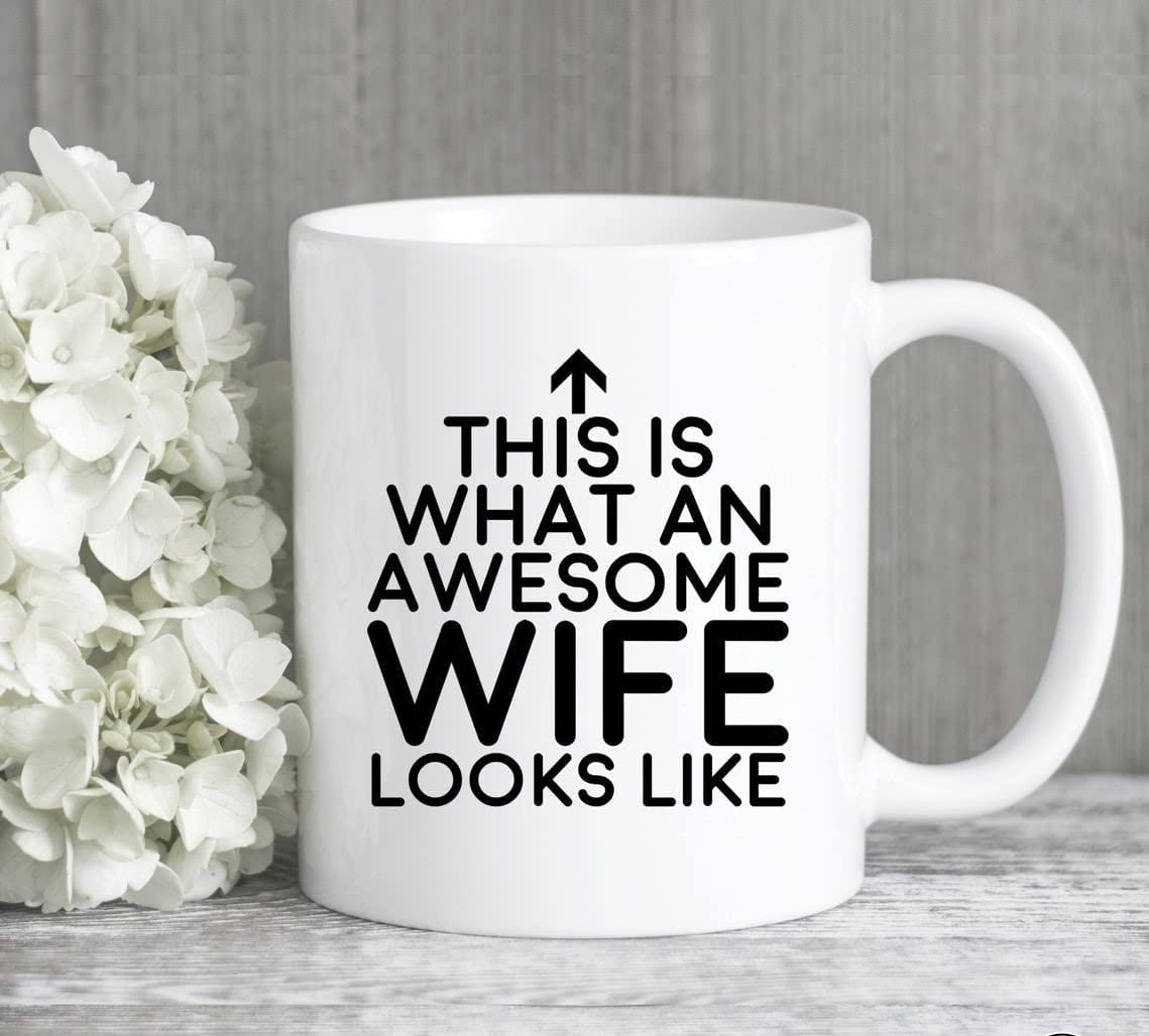 Awesome Wife Mug, Wife Gift, Wedding Gift, Anniversary Mugs For Wife ...