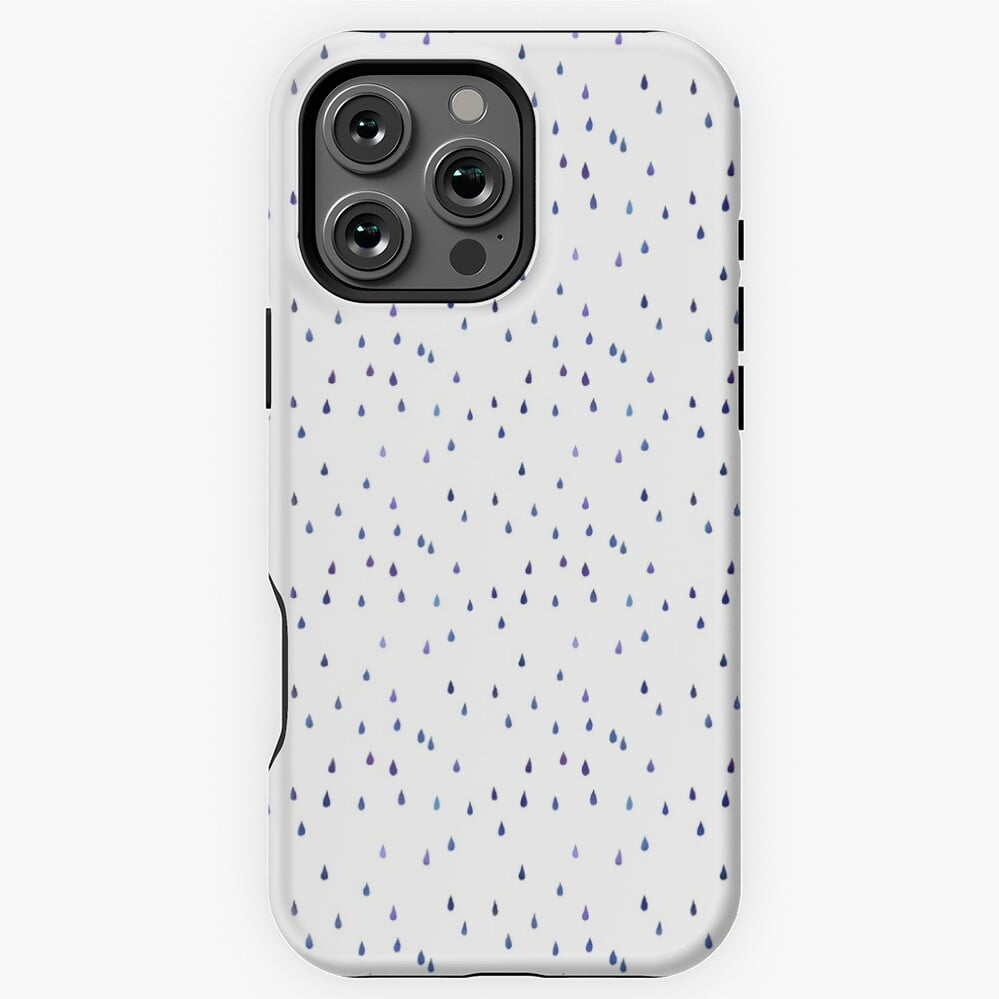 Awesome Winter Rain Design Weather Phone Case for iPhone 16 15 14 13 12 ...