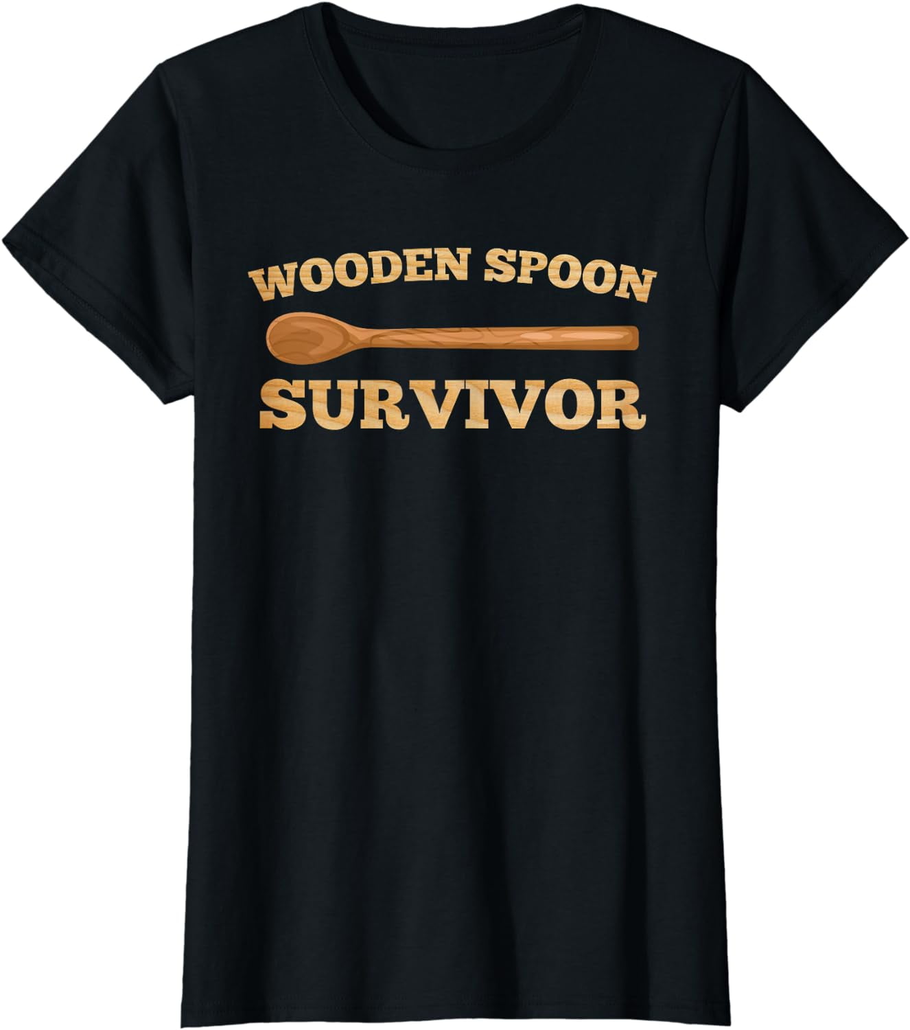Awesome Wooden Spoon Survivor Humor T-Shirt - Walmart.com