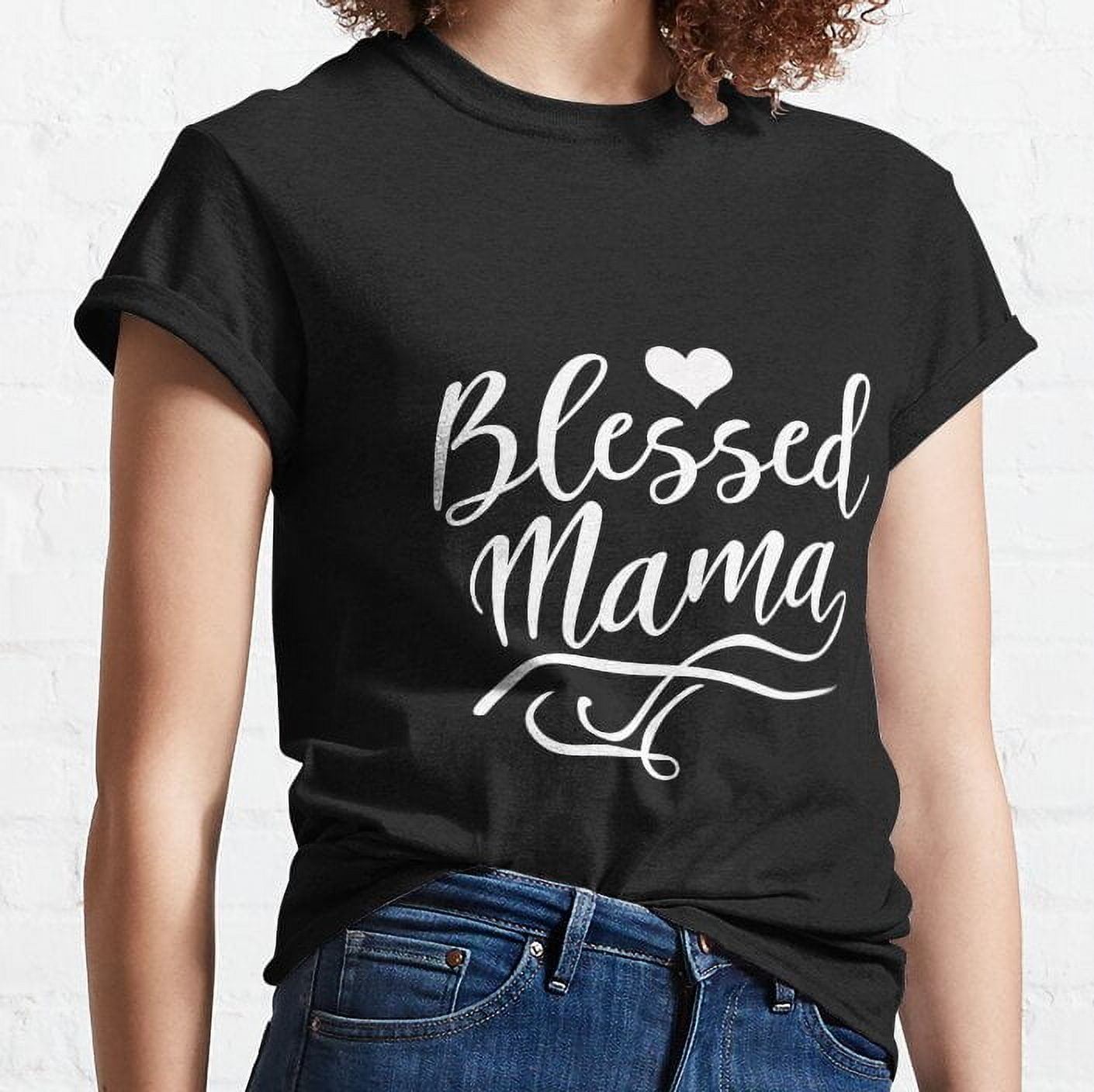 Awesome mom and son blessed mama ever quotes t-shirt and mask Classic T ...