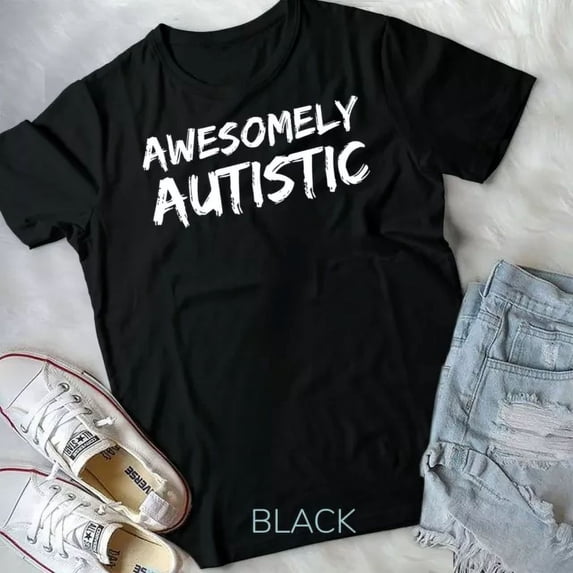 Awesomely Autistic Shirt For Boys Autism T-Shirt For Unisex T-Shirt ...