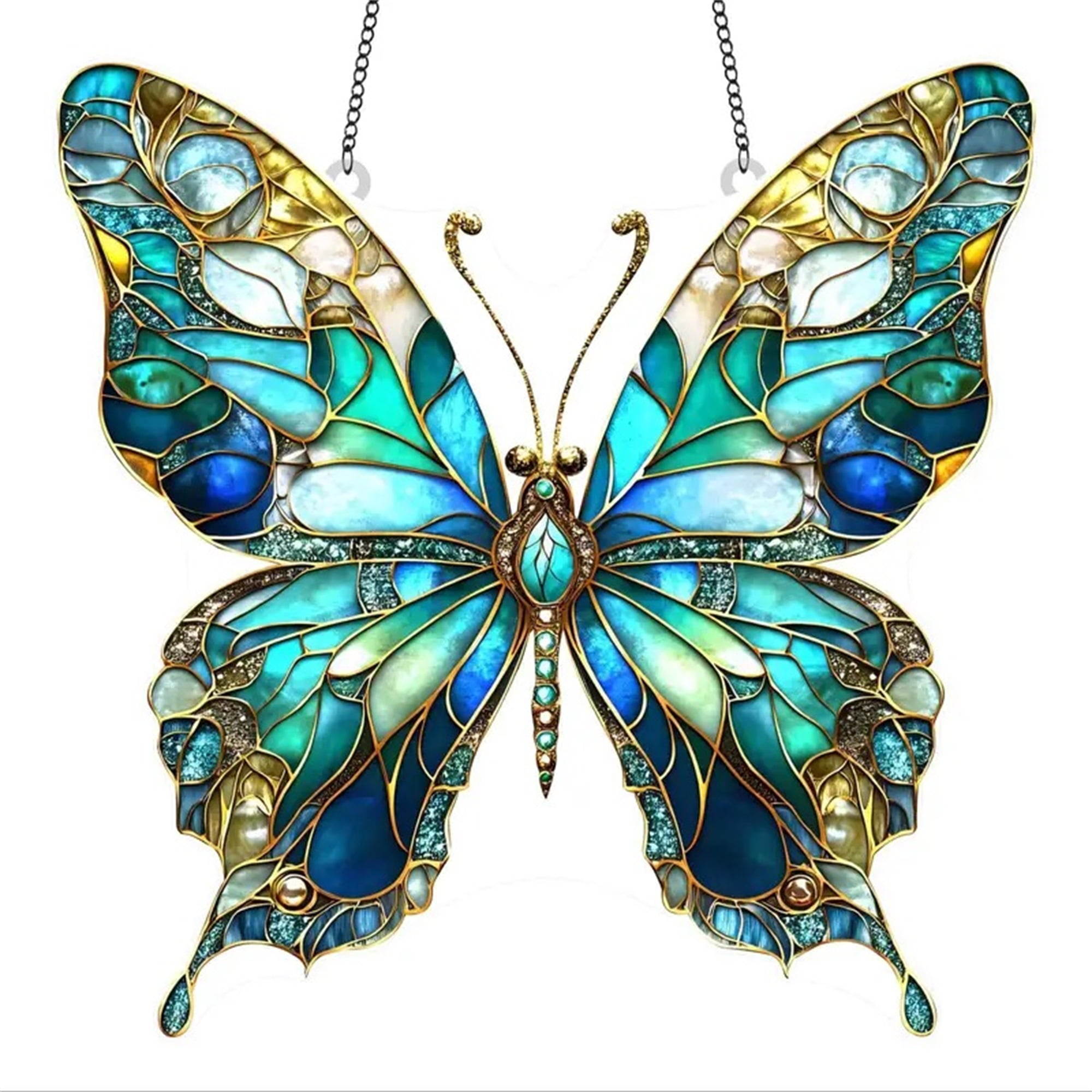 Awevudst Butterfly Suncatcher Charming Butterfly Window Hangings ...
