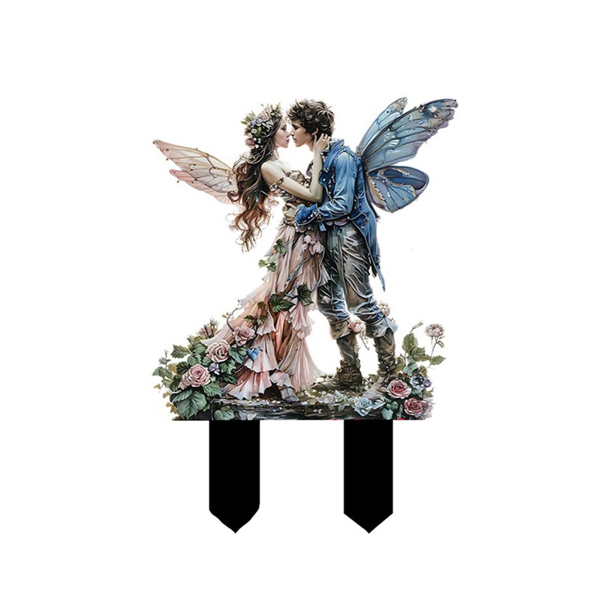Awevudst Christmas Garden Stake Decorations Acrylic Princess and Prince ...
