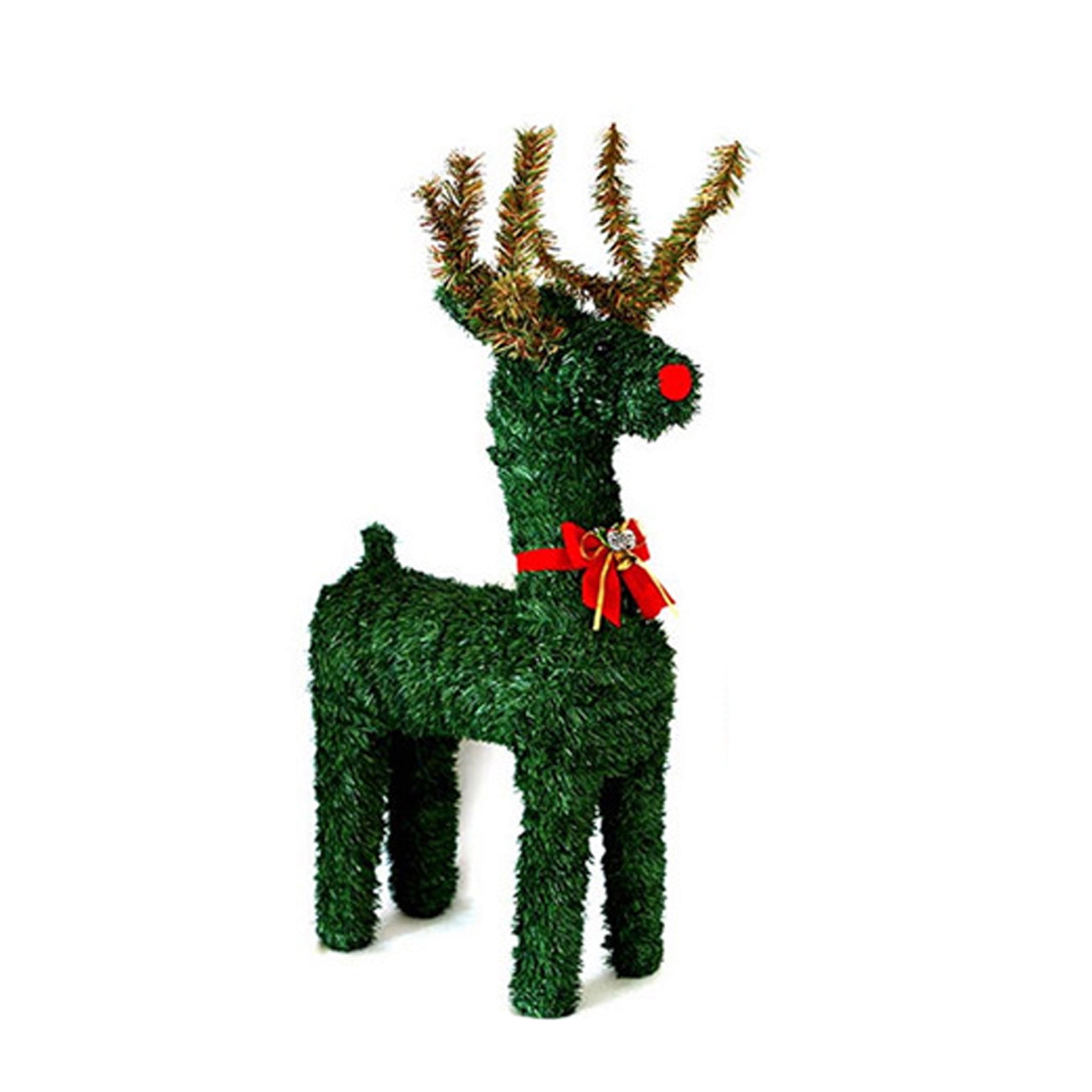 Awevudst Christmas Reindeer Decorations, Rattan Thread Reindeer ...