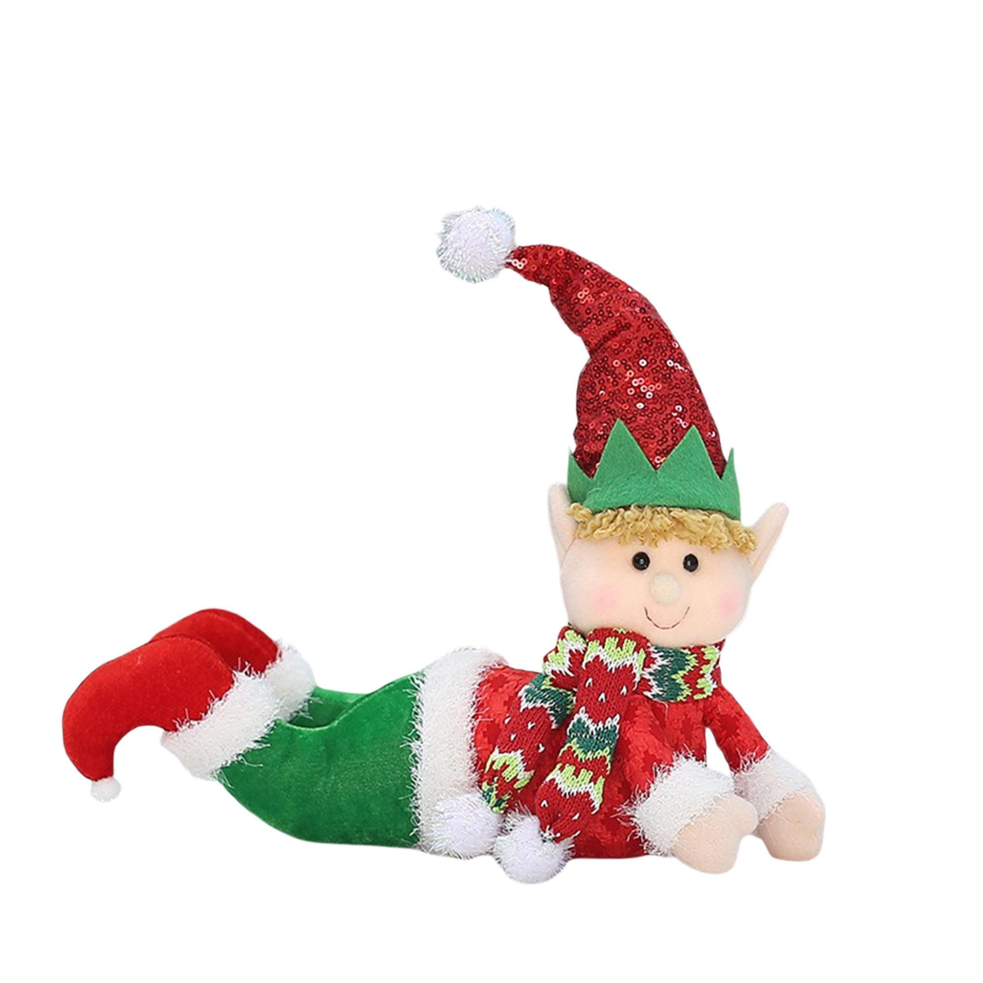 Awevudst Elf Plush Doll Stand/Sit/Lie Down Extendable Legs Toys for ...