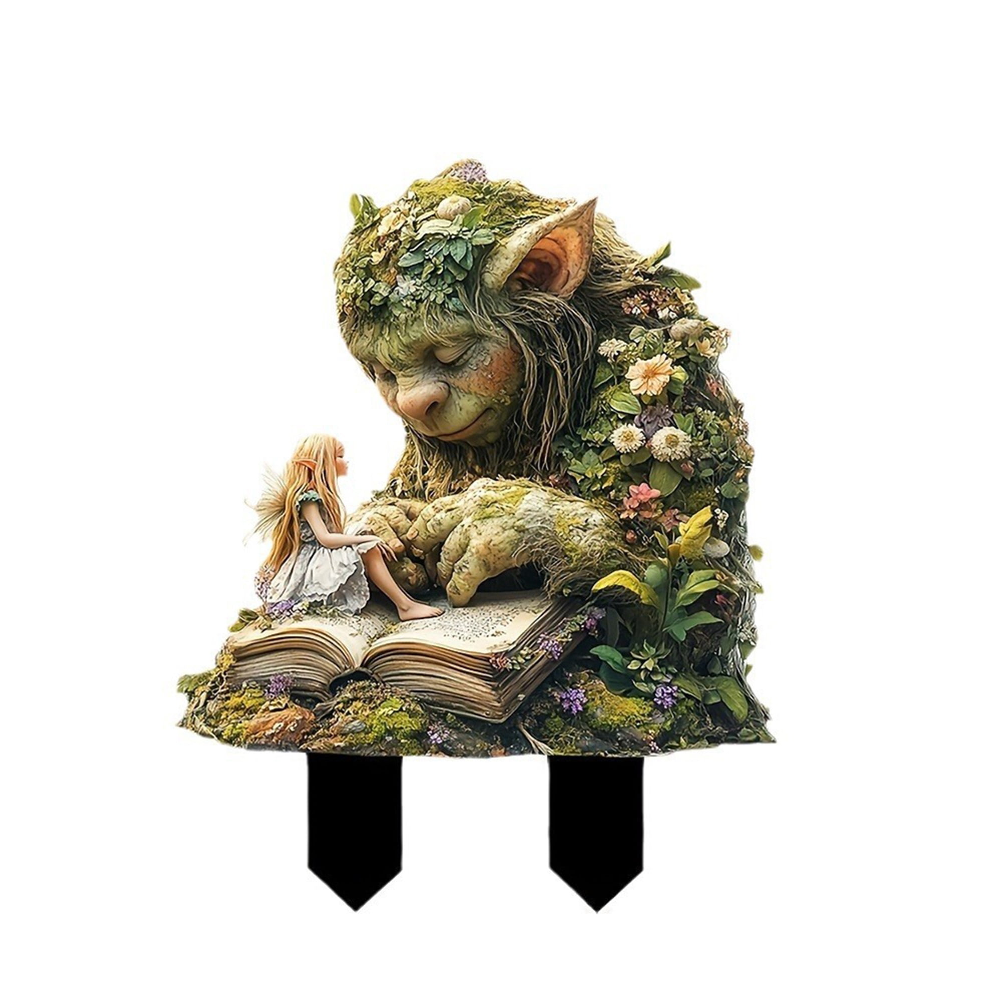 Awevudst Garden Stakes Magic Fairy Green Grass Devil Garden Outdoor ...