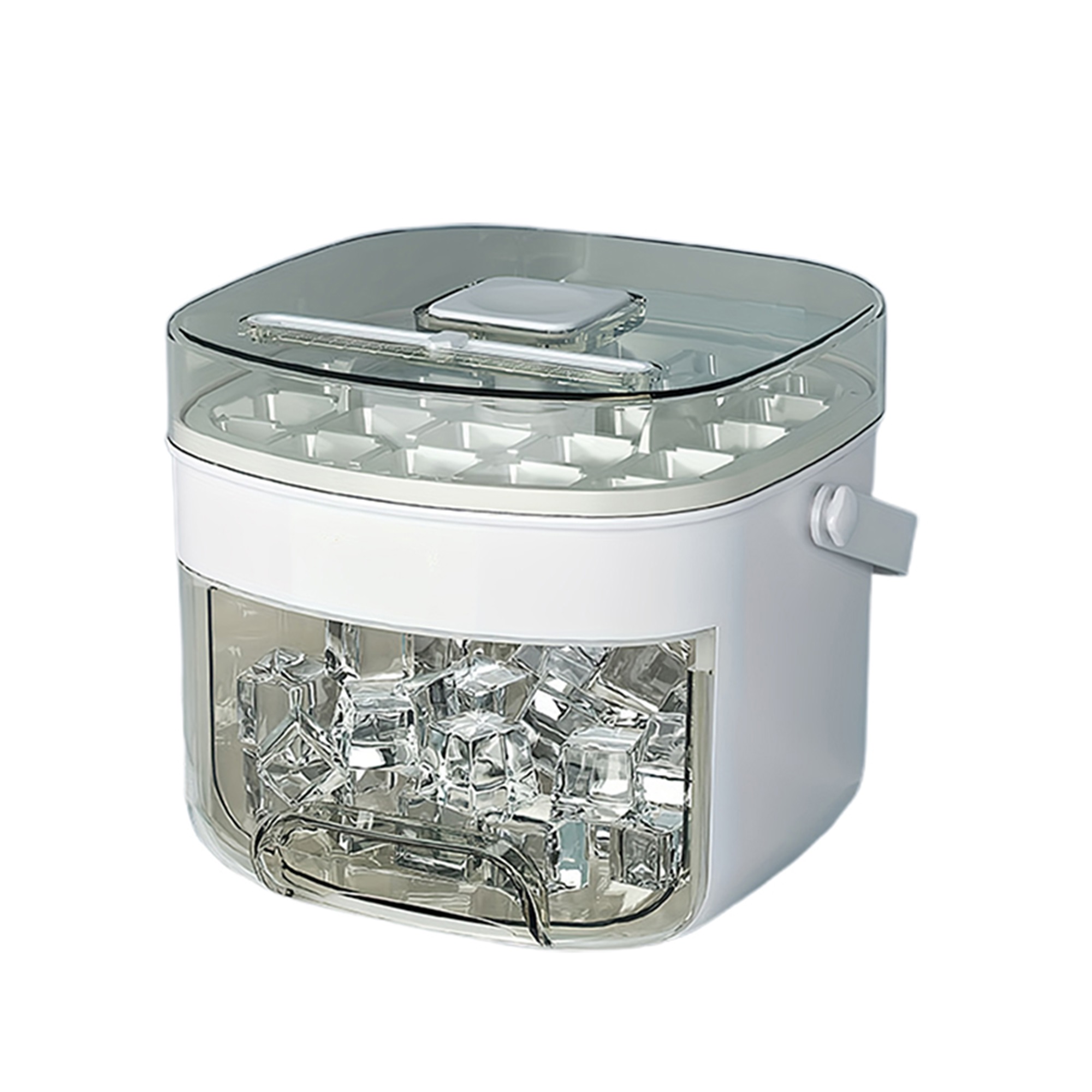 Awevudst Ice Cube Tray with Lid and Storage Bin Ice Maker Containers ...