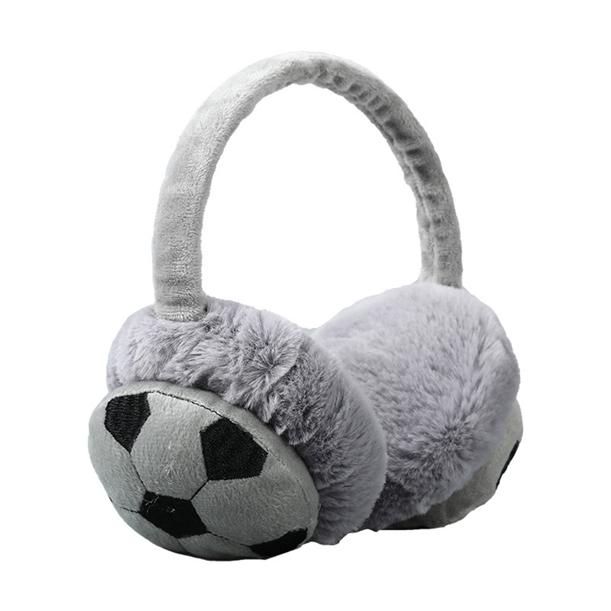 Awevudst Kid Plush Ear Muffs Cute Soccer Warm Windproof Winter Ear ...