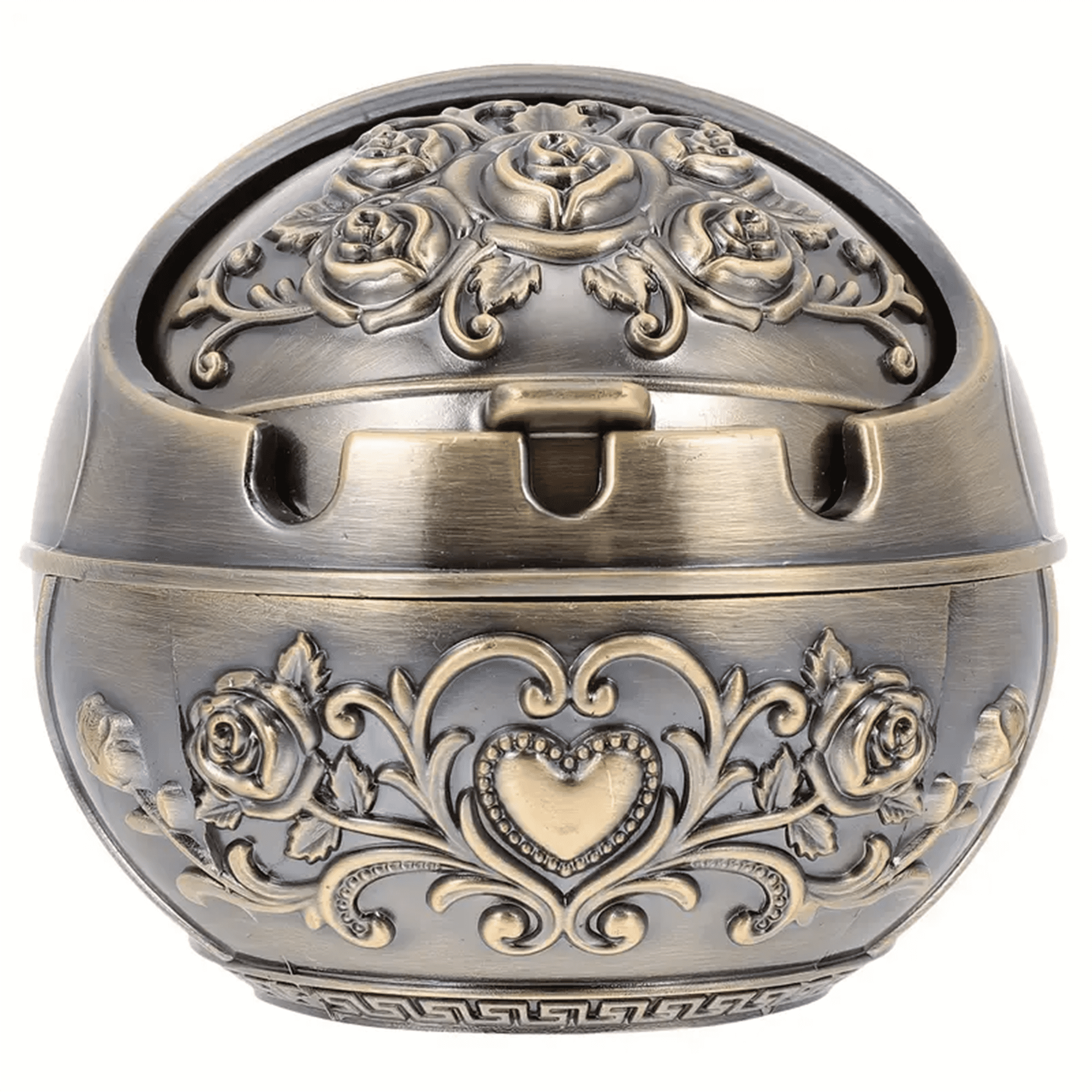 Awevudst Metal Ashtray with Lid Small Ash Tray Covered Ashtrays Home ...