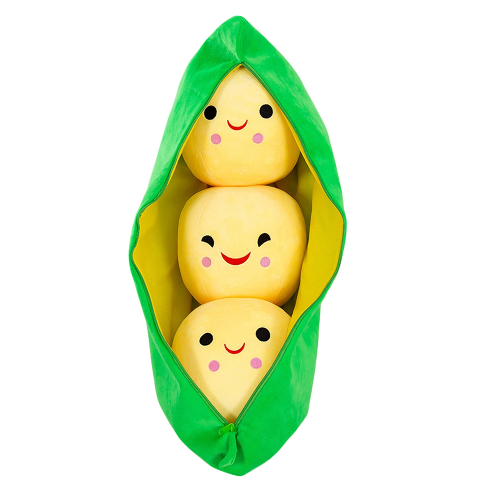 Awevudst Peas in a Pod Plush Toy Pea Pod Babies Stuffed Animals Food ...