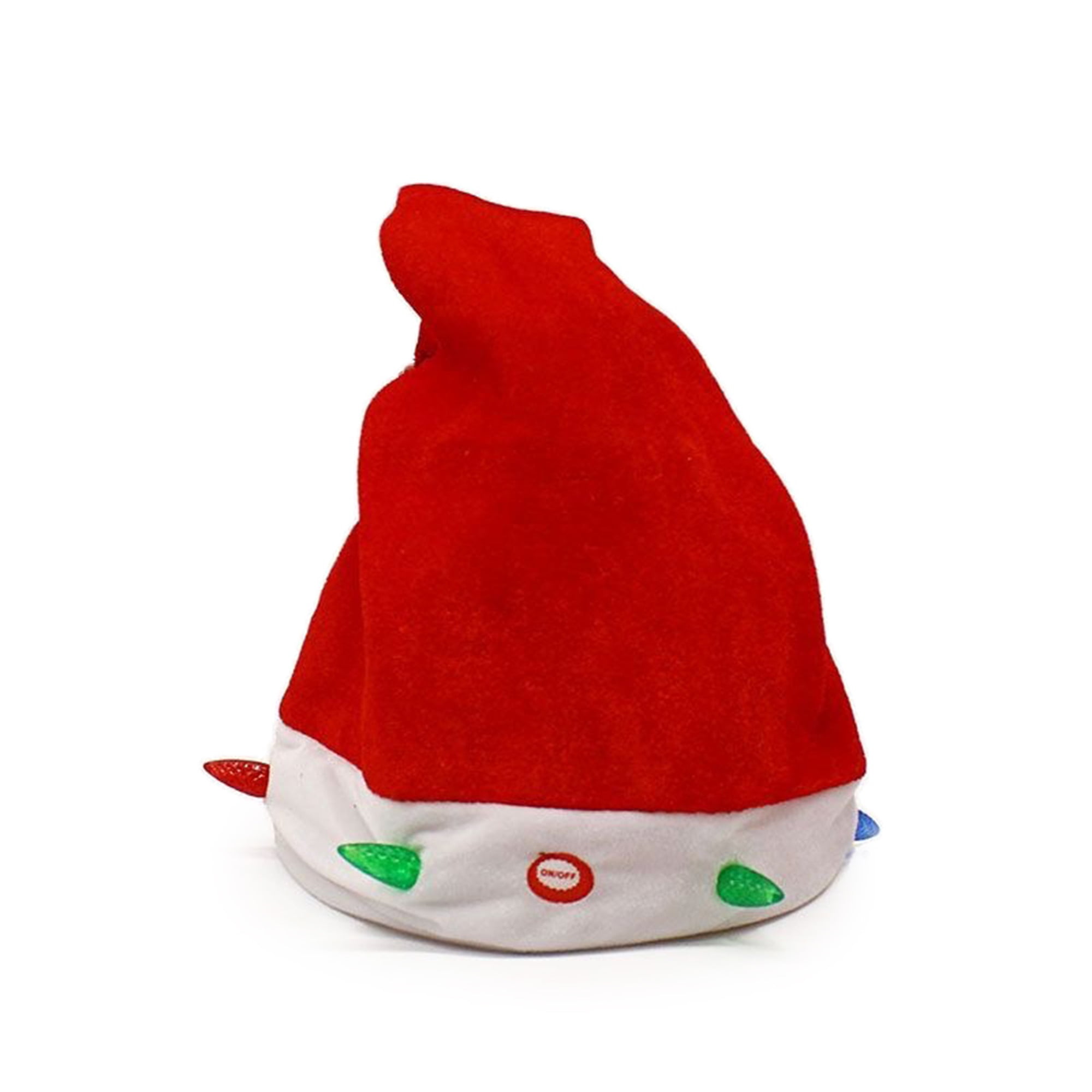 Awevudst Singing and Dancing Christmas Hat, Funny Santa Cap with Light ...