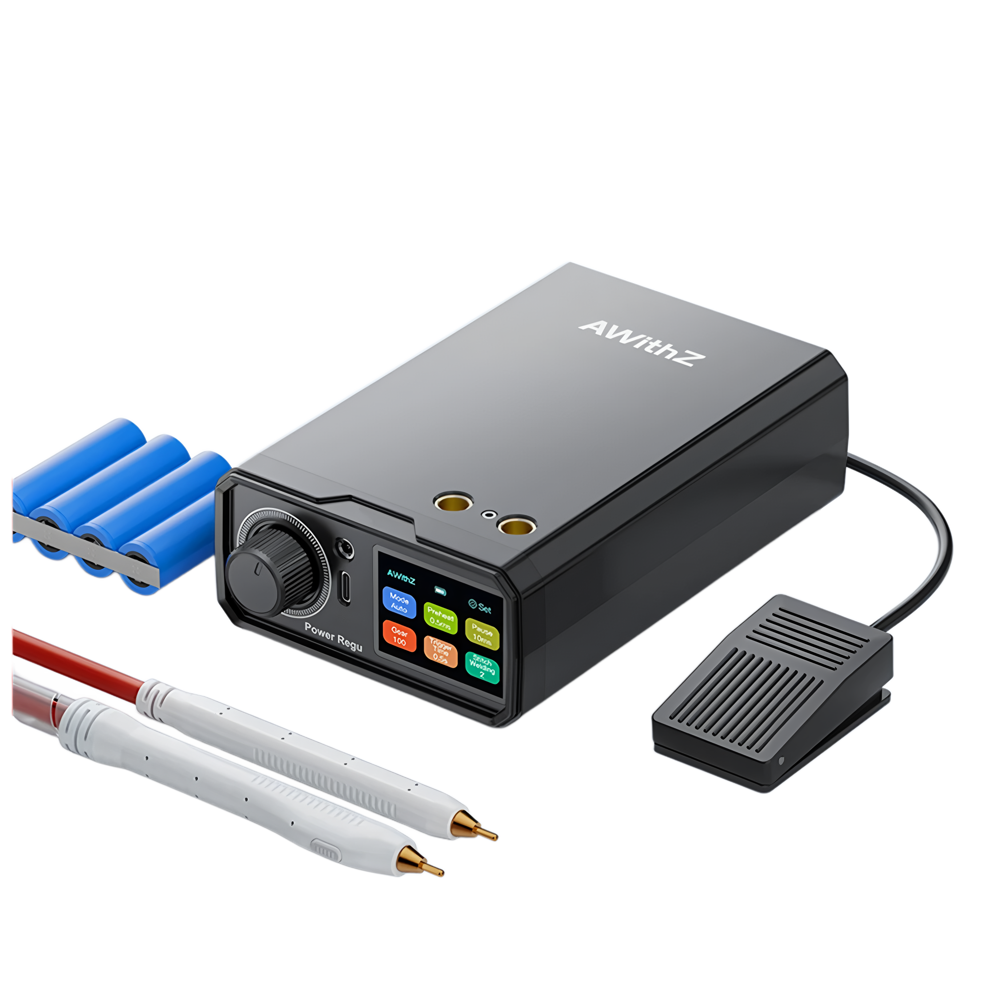 Awithz UK3 10000mAh Pedal Spot Welder DIY Nickel Sheet Spot Welding ...