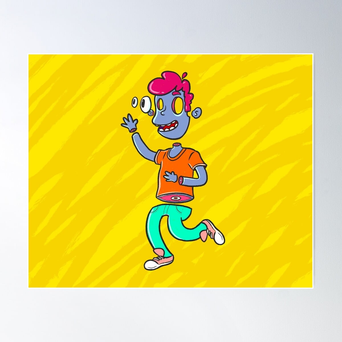Awkward Greetings Poster Wall Art, Modern Wall Decor For Living Room ...