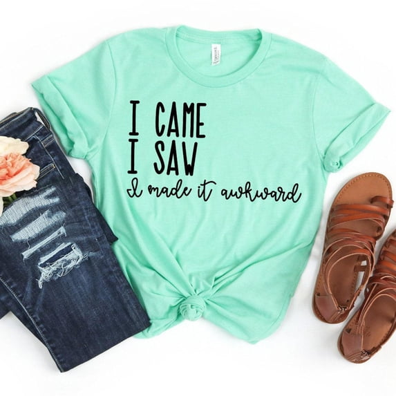 Awkward Introvert Shirt Funny Sarcastic Tee - Walmart.com