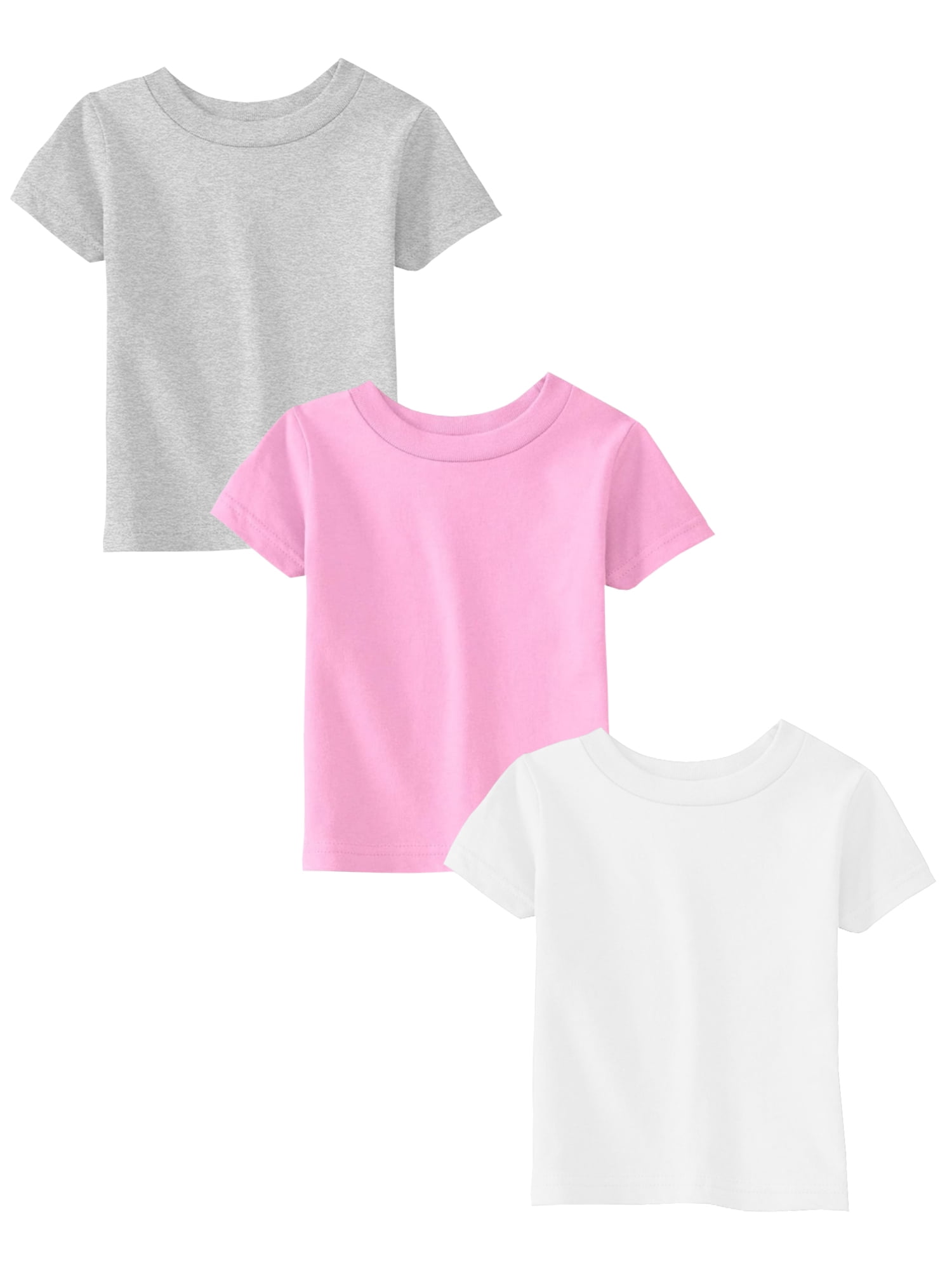 Awkward Styles Toddler Girl's Plain Top Short Sleeve T-Shirts Set, 2T ...