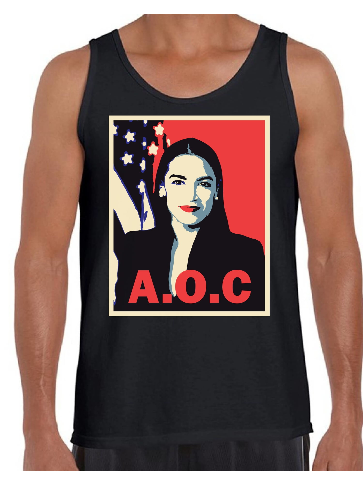 Awkward Styles AOC Men's Tanks Ocasio Tank Top Shirt Alexandria Ocasio-Cortez T Shirts for Him ...