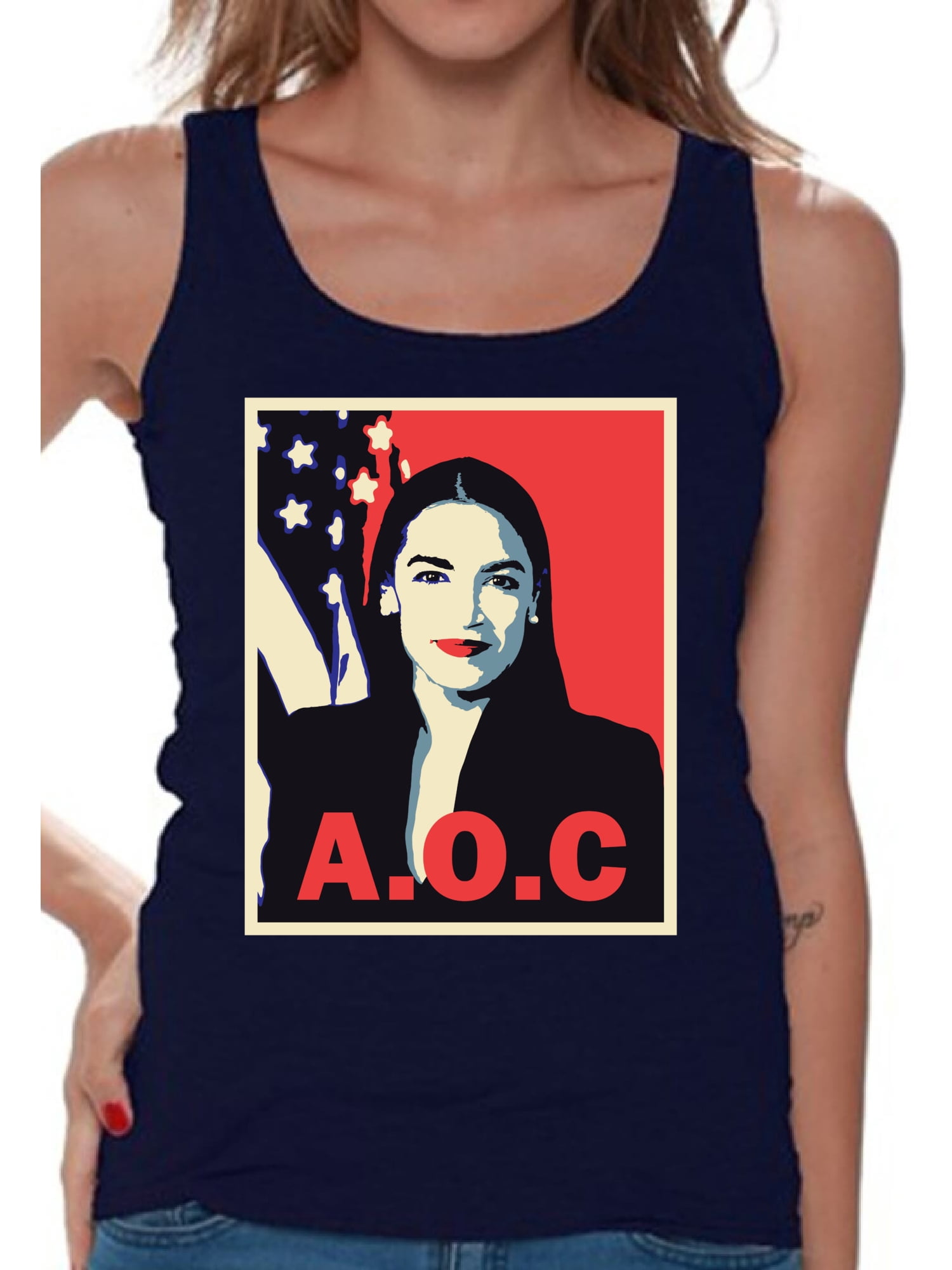 Awkward Styles AOC Women's Tanks Ocasio Ladies Tank Top Alexandria ...