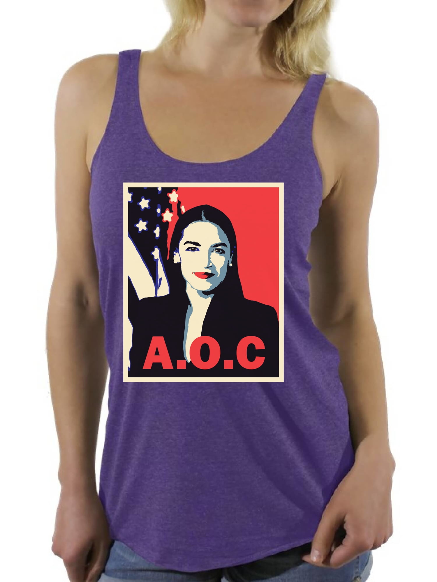 Awkward Styles AOC Women's Tanks Ocasio Racerback Tank Top Alexandria ...