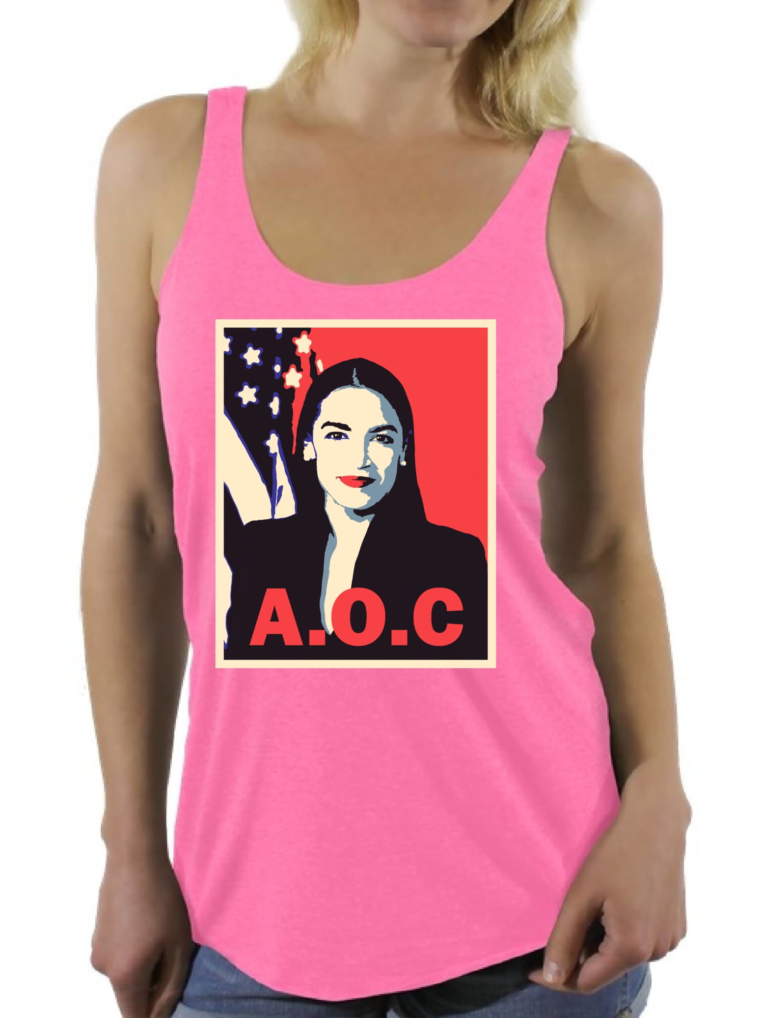 Awkward Styles AOC Women's Tanks Ocasio Racerback Tank Top Alexandria ...