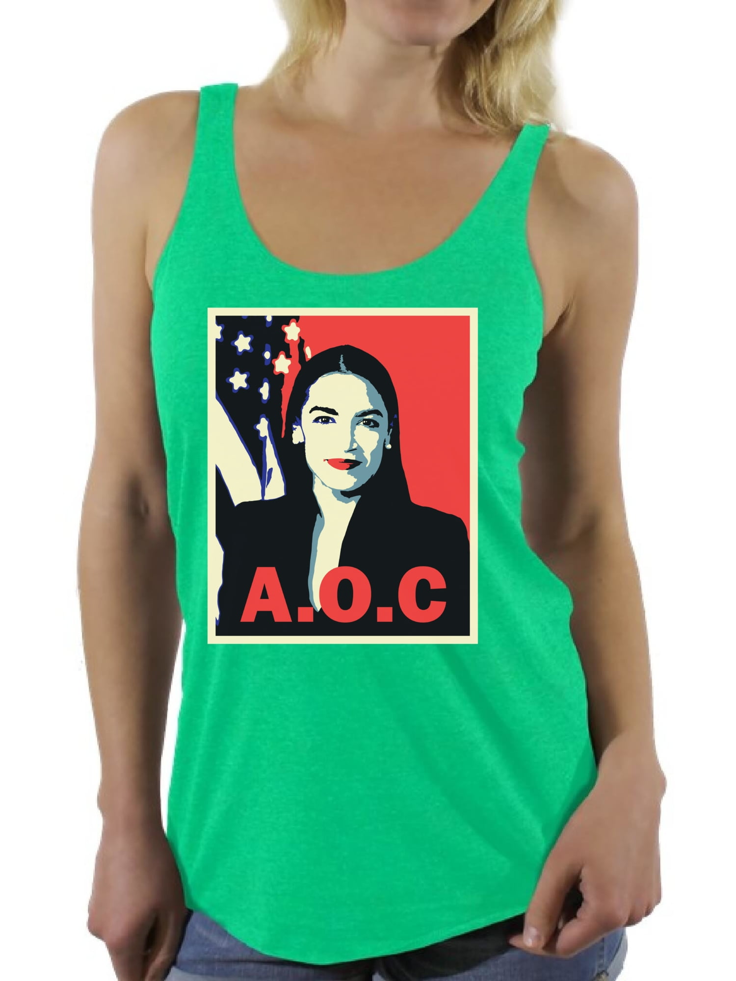 Awkward Styles AOC Women's Tanks Ocasio Racerback Tank Top Alexandria ...