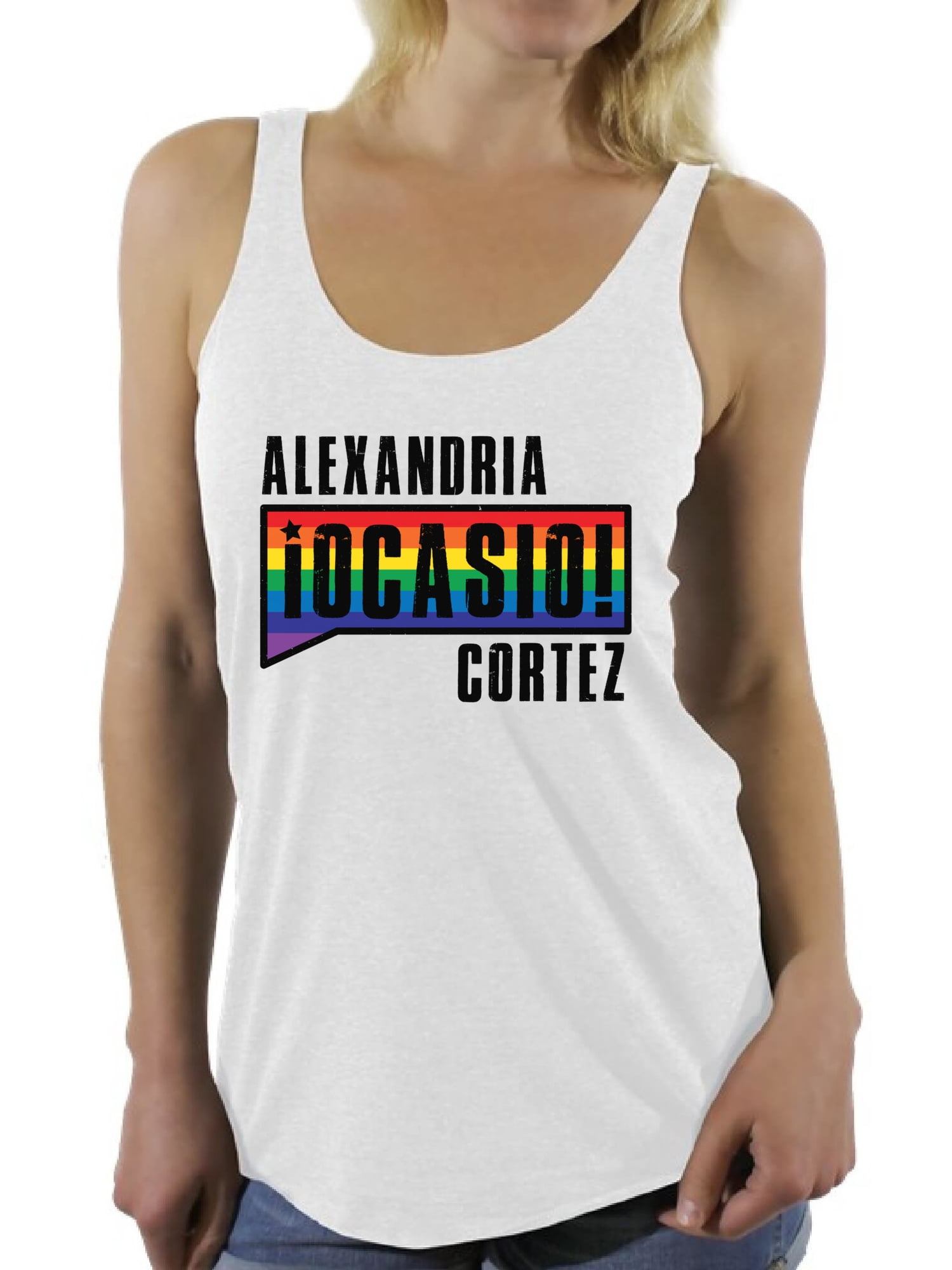 Awkward Styles Alexandria Cortez Women's Racerback Tank Top AOC Shirt ...