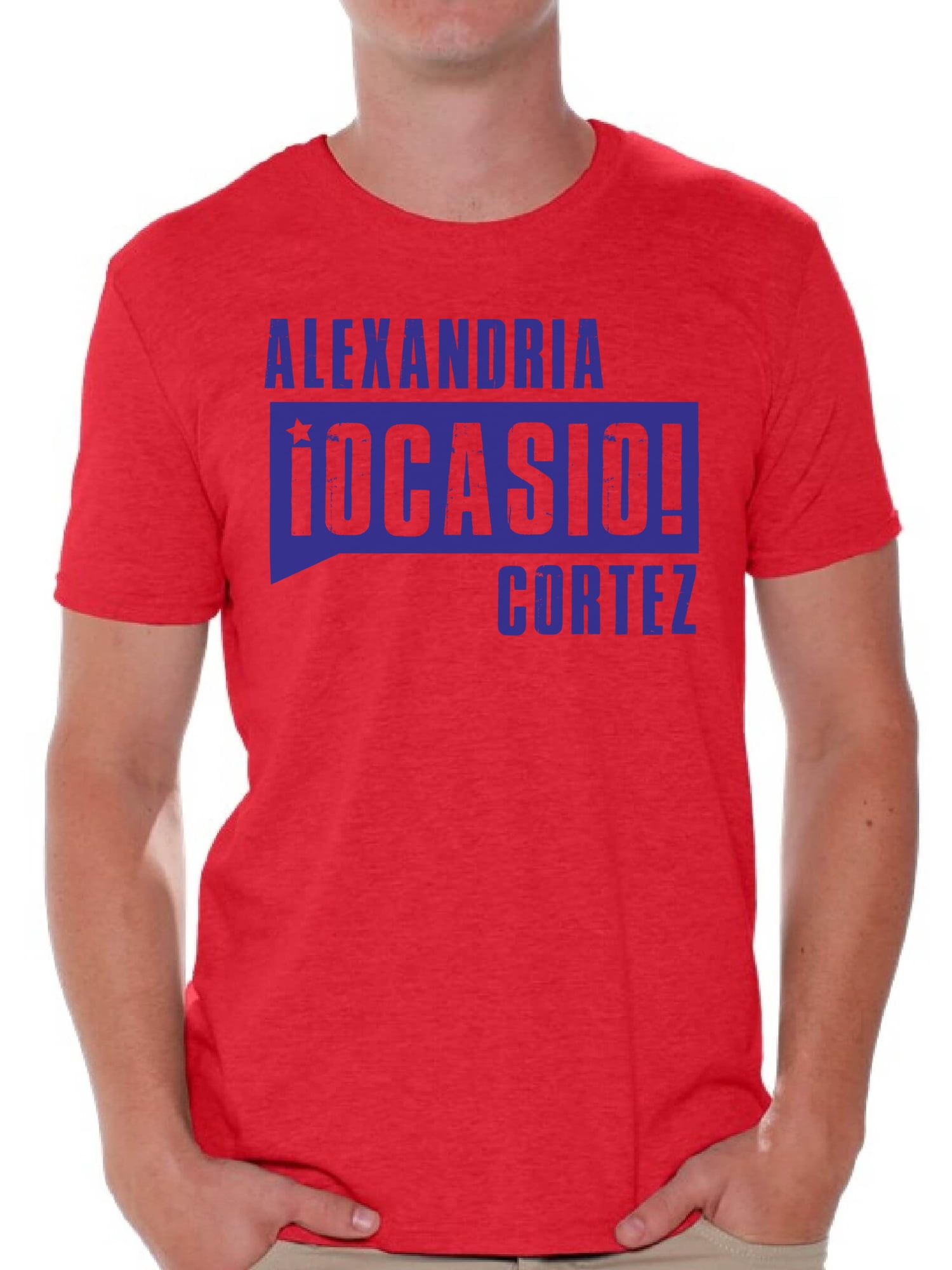 Awkward Styles Alexandria Ocasio Men's Shirts Patriotic Shirt for Men ...