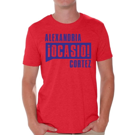 Awkward Styles Alexandria Ocasio Men's Shirts Patriotic Shirt for Men ...