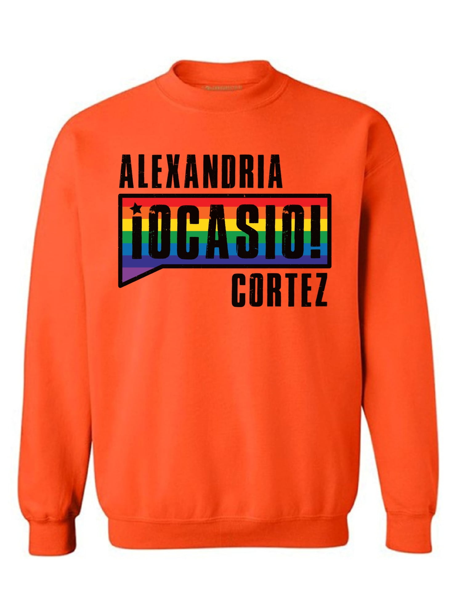 Awkward Styles Alexandria Ocasio Sweatshirt AOC Sweater Rainbow ...