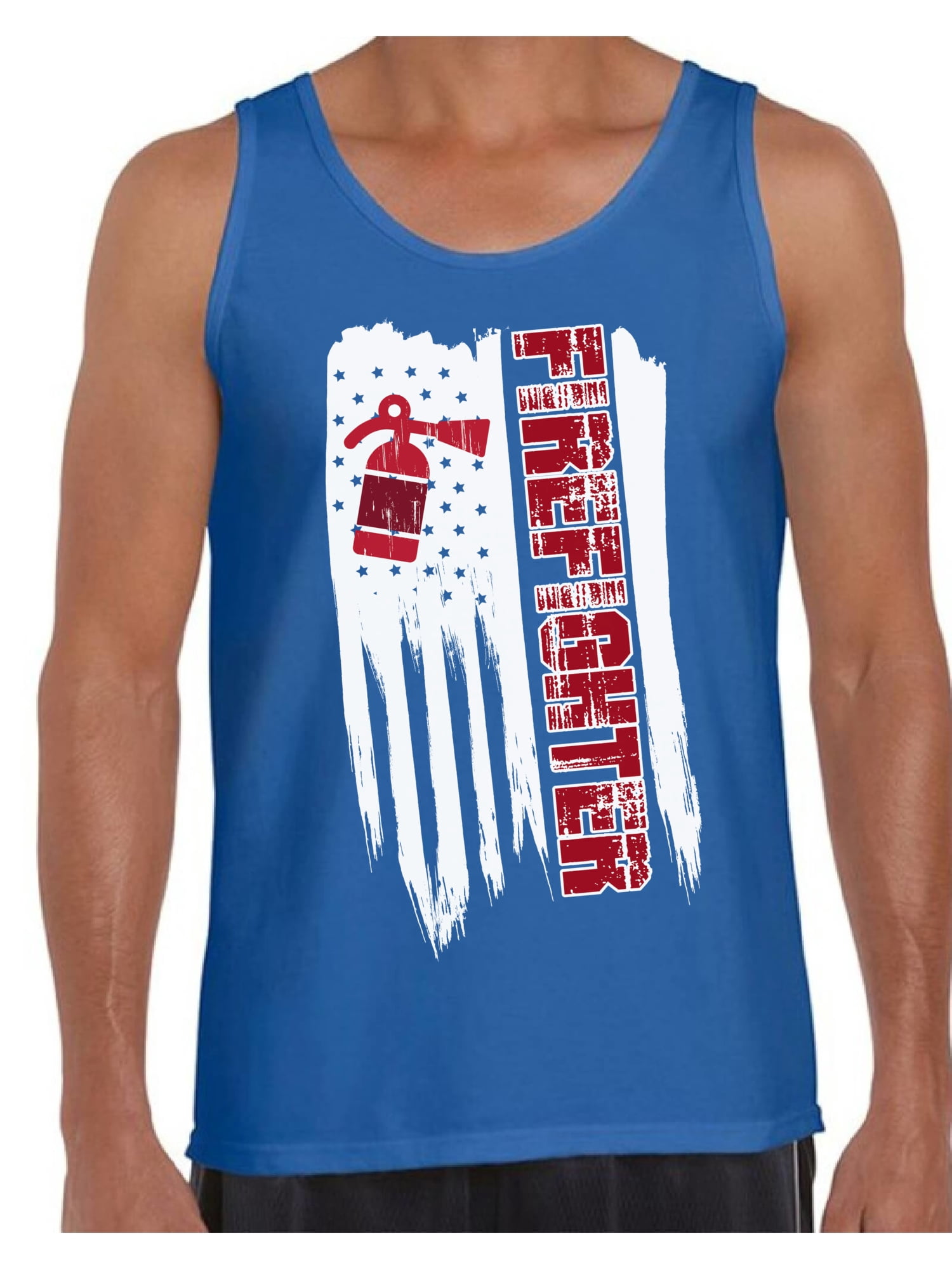 Awkward Styles American Flag Firefighter Men Tank Top Made in the USA ...