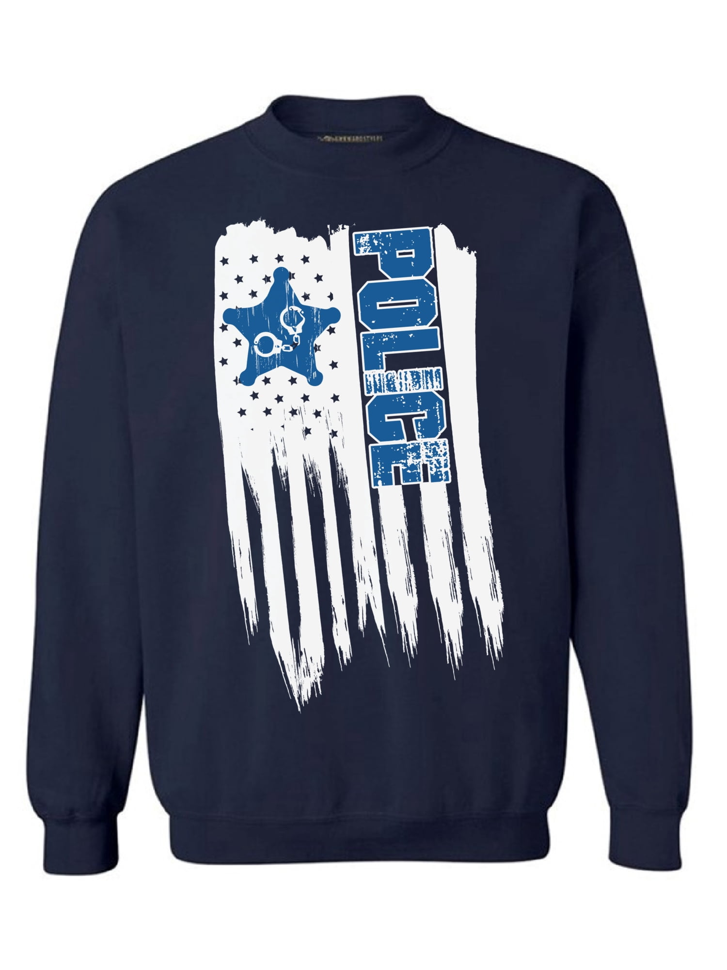 Awkward Styles American Flag Police Crewneck I'm American USA Patriotic ...