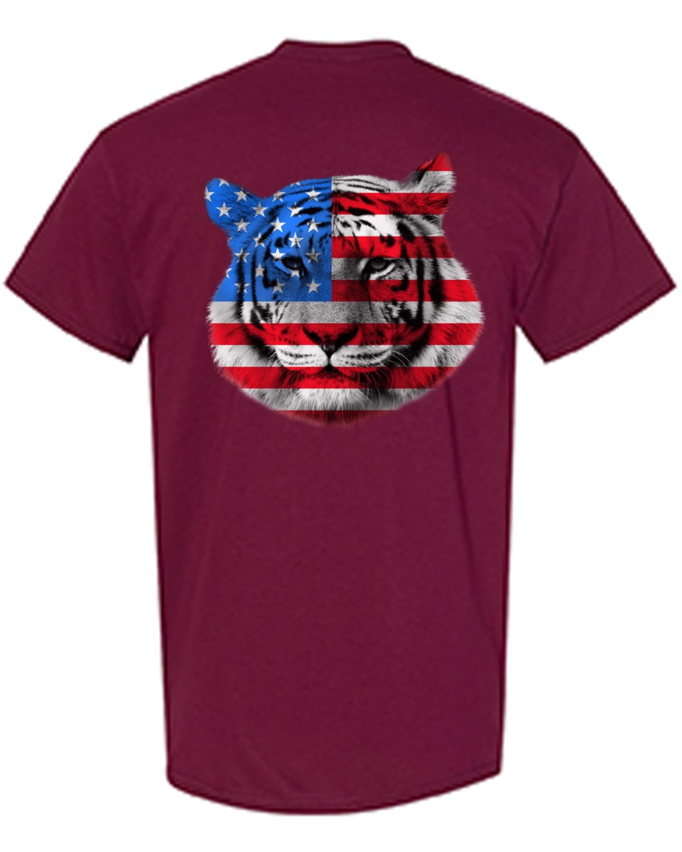 Awkward Styles American Flag Tiger Men T Shirt Independence Day Pro ...