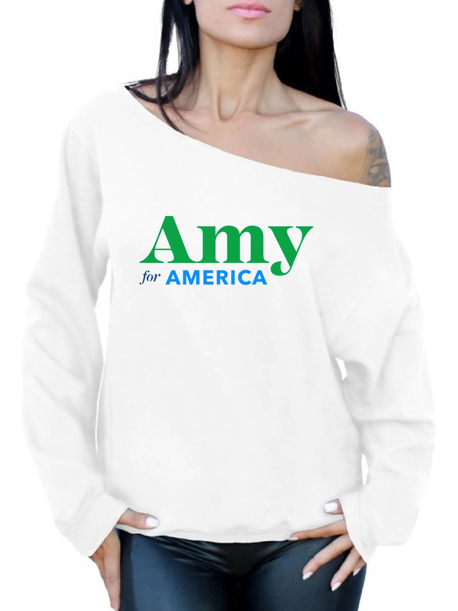 Awkward Styles Amy Klobuchar Off The Shoulder Sweater for Women Amy ...