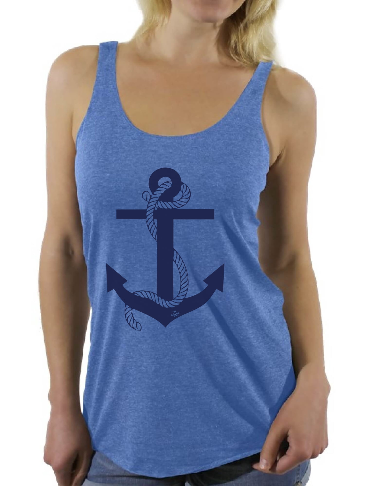 Awkward Styles Anchor Racerback Tank Top for Ladies Sea Racerback Tank ...