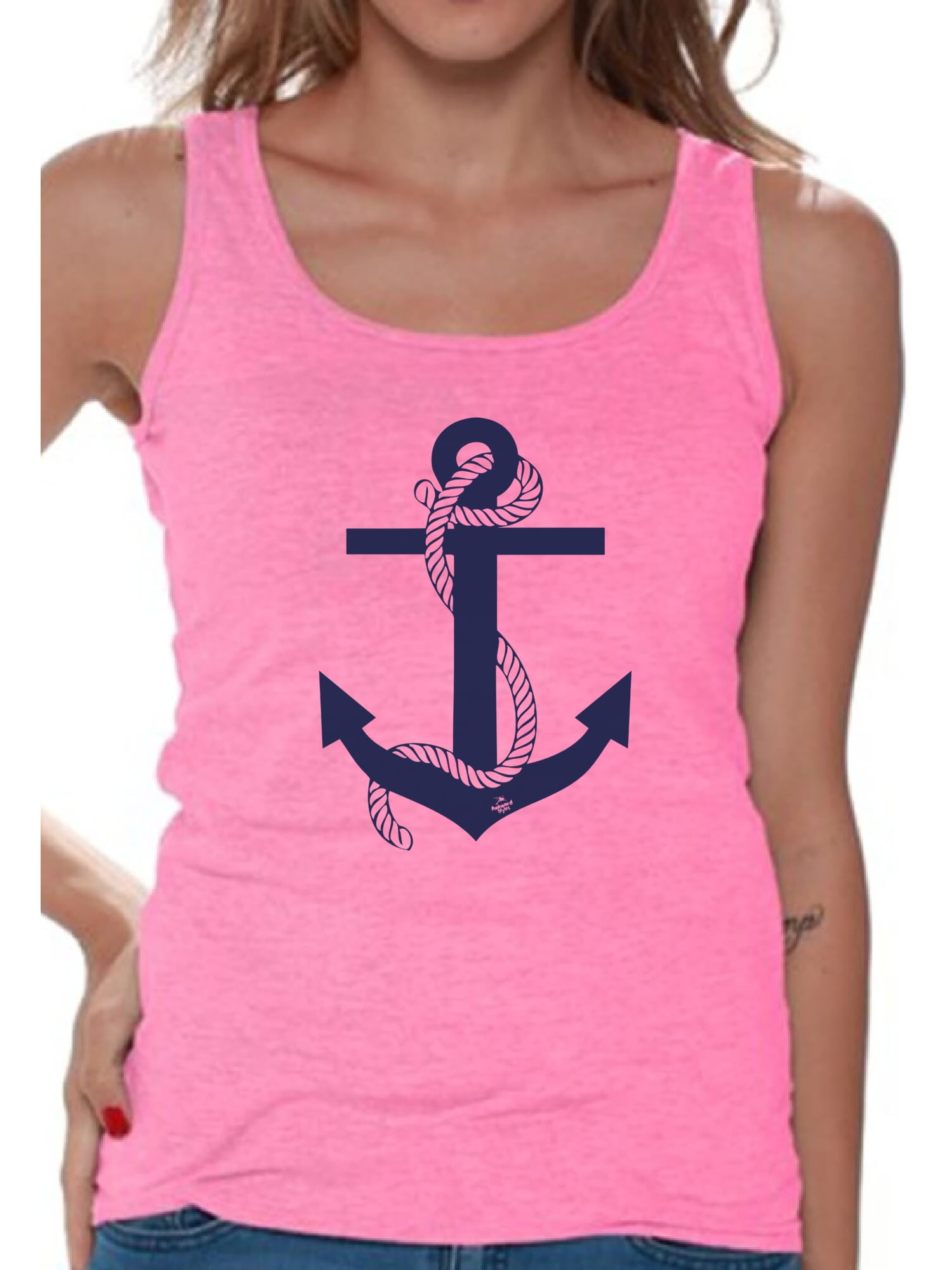 Awkward Styles Anchor Tank Top for Ladies Marine Themed Party Cute ...