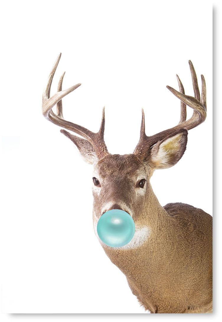 Awkward Styles Animal Chewing Bubble Gum Unframed Print Funny Bubble ...