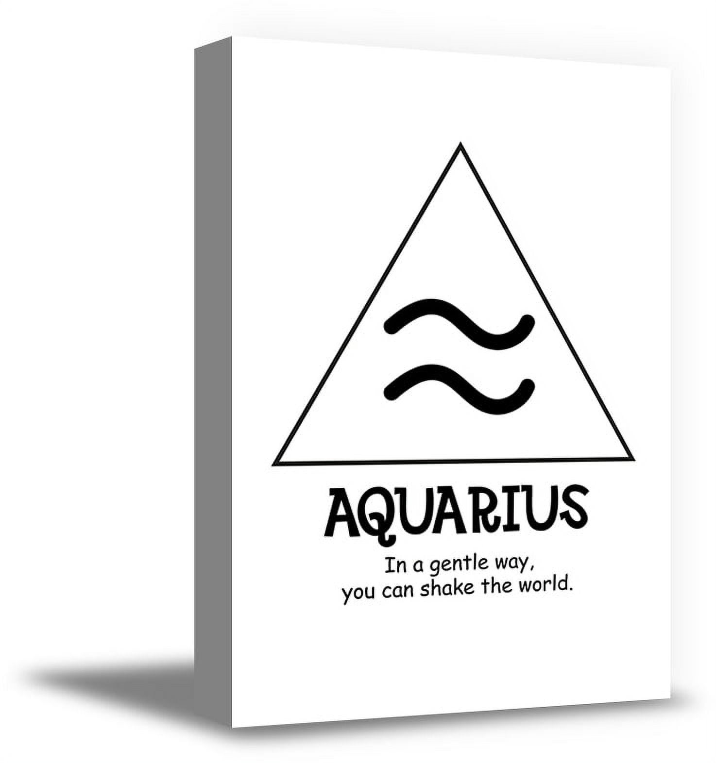 Awkward Styles Aquarius Zodiac Sign Aquarius Canvas Astrology Zodiac ...