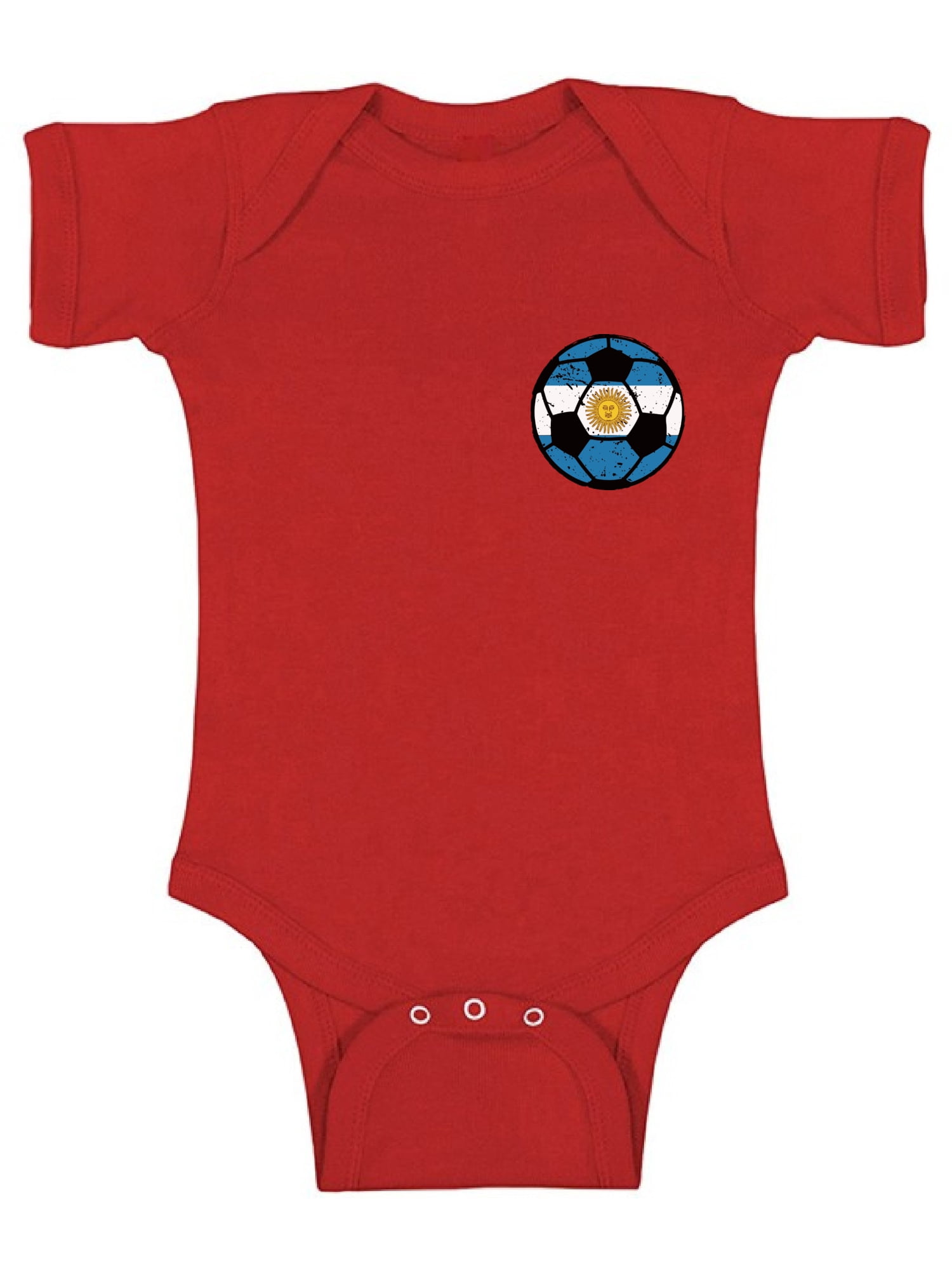 Awkward Styles Argentina Soccer Short Sleeve Baby Bodysuit Argentina ...