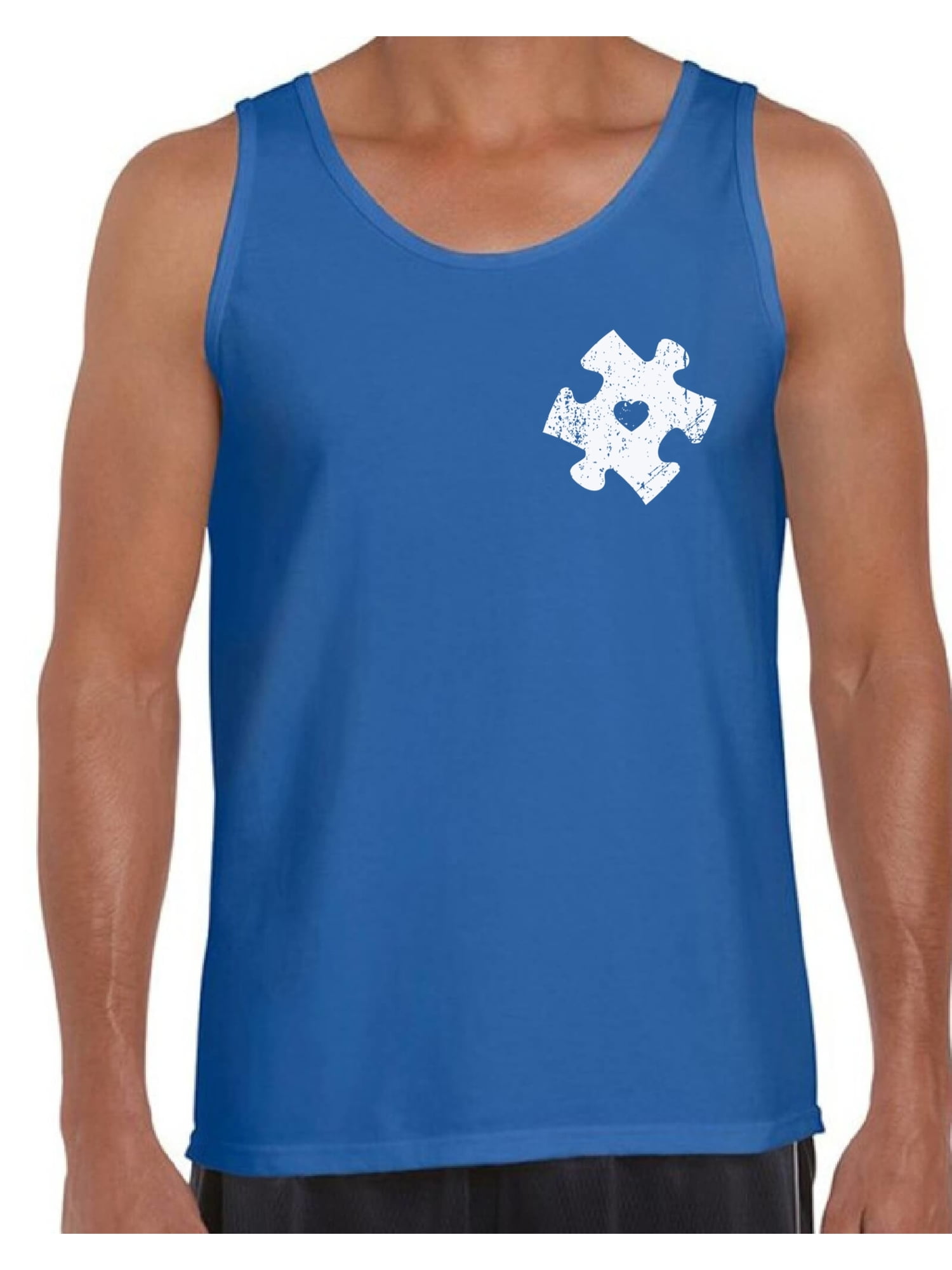 Awkward Styles Autism Awareness Puzzle Tank Top for Men Autism Tank ...