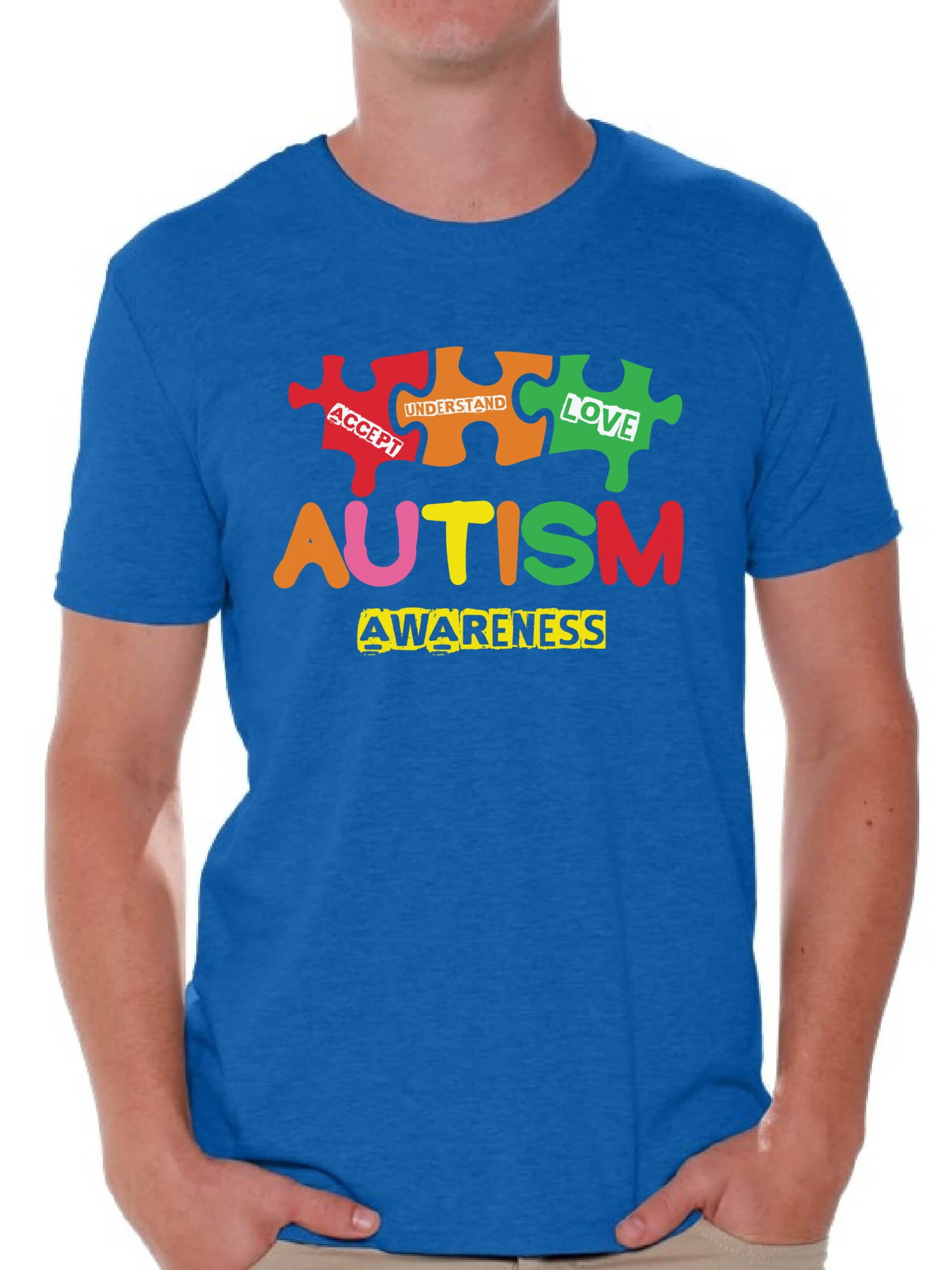 Awkward Styles Autism Awareness T shirts Men's Support Autism Shirt Men ...