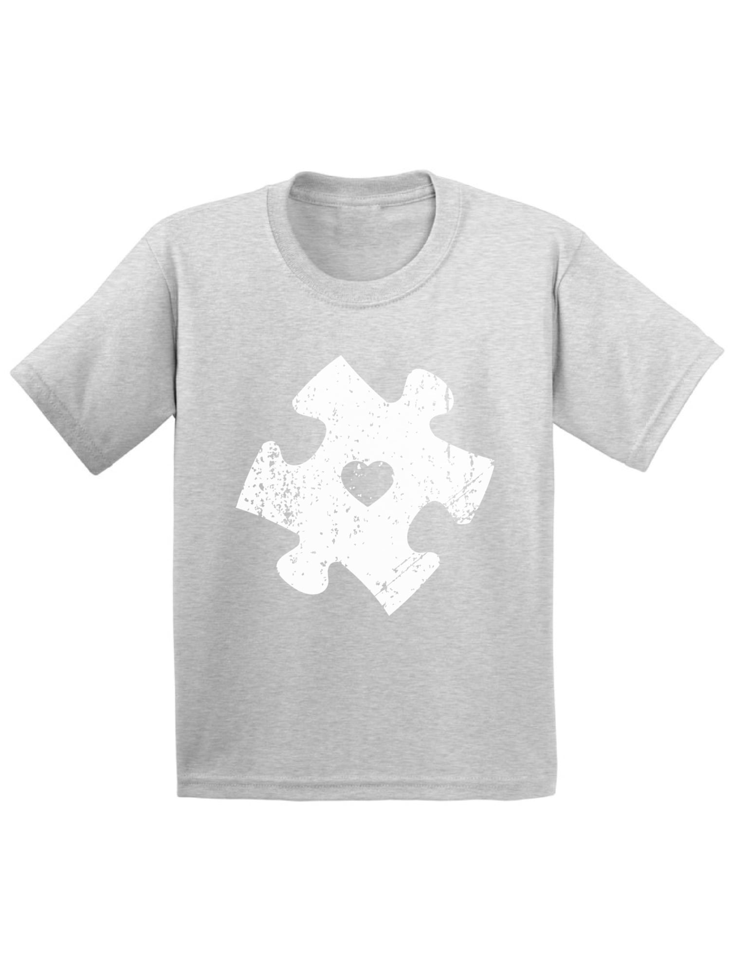 Awkward Styles Autism Puzzle Shirts for Kids Youth Autism Awareness T ...
