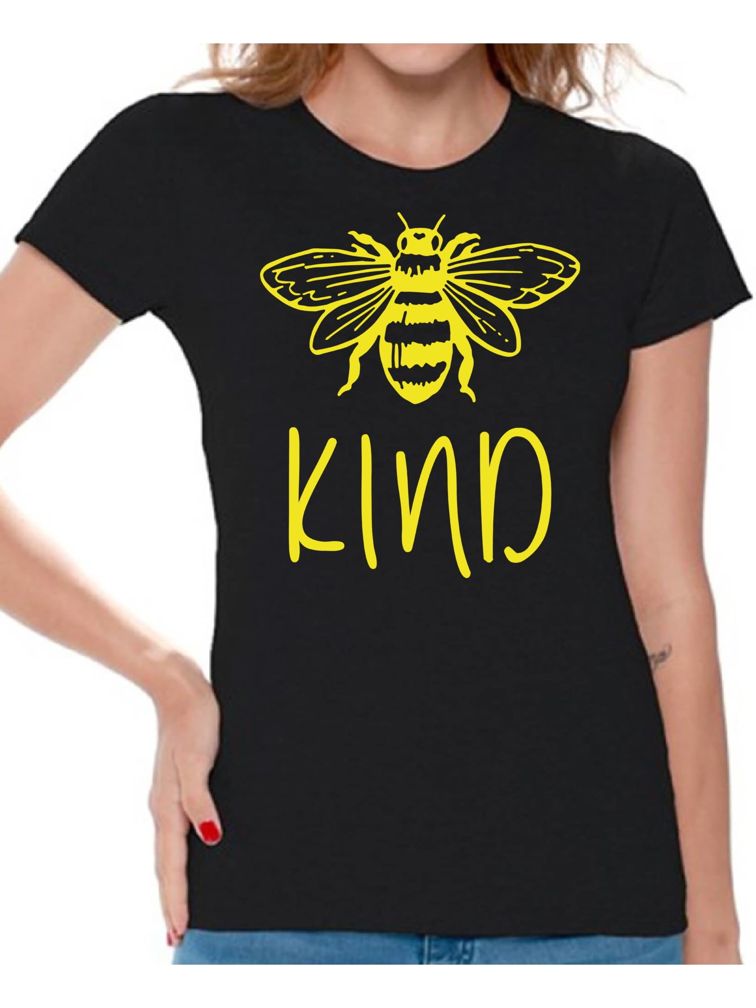 Awkward Styles Be Kind Shirts for Women Bee Kind Shirt Motivational Be ...
