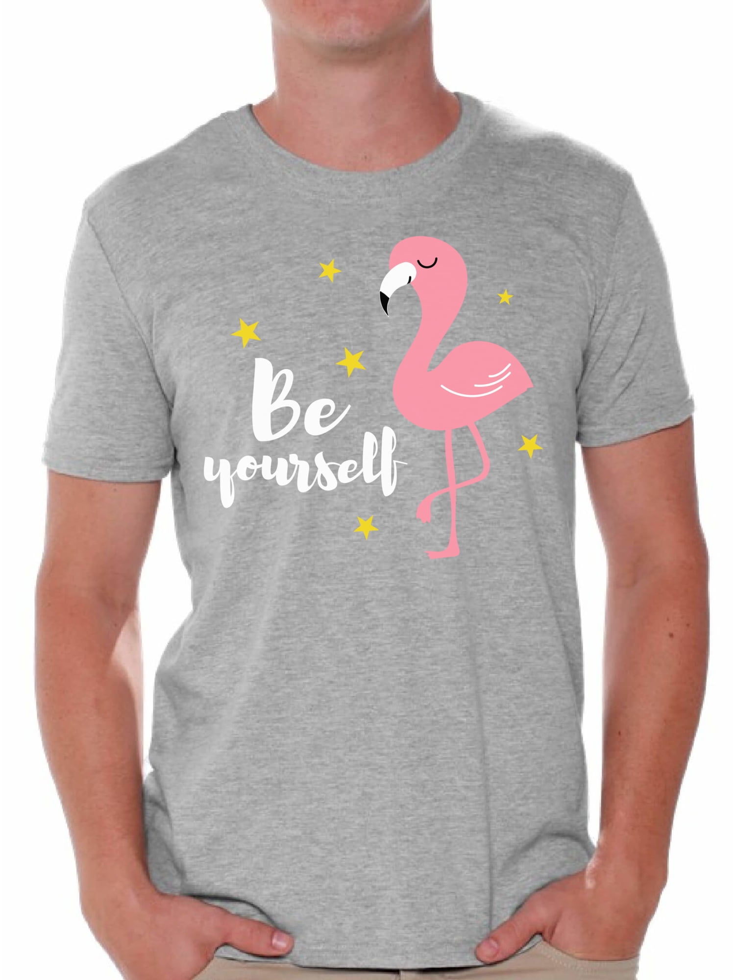 Awkward Styles Be Yourself T Shirt for Men Summer Mens Shirts Pink ...