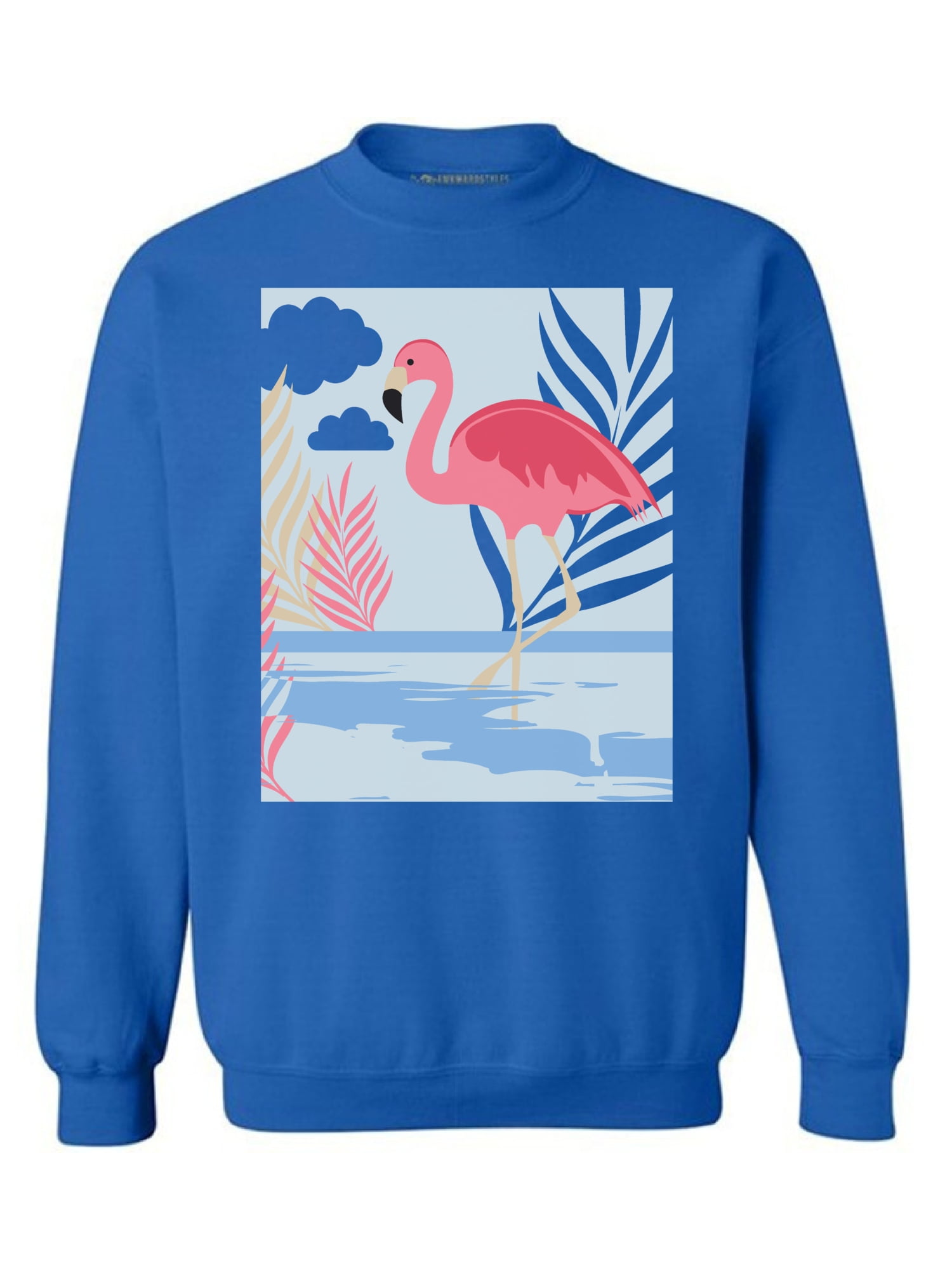 Awkward Styles Beach Party Sweatshirt Pink Flamingo Sweatshirt for Him ...